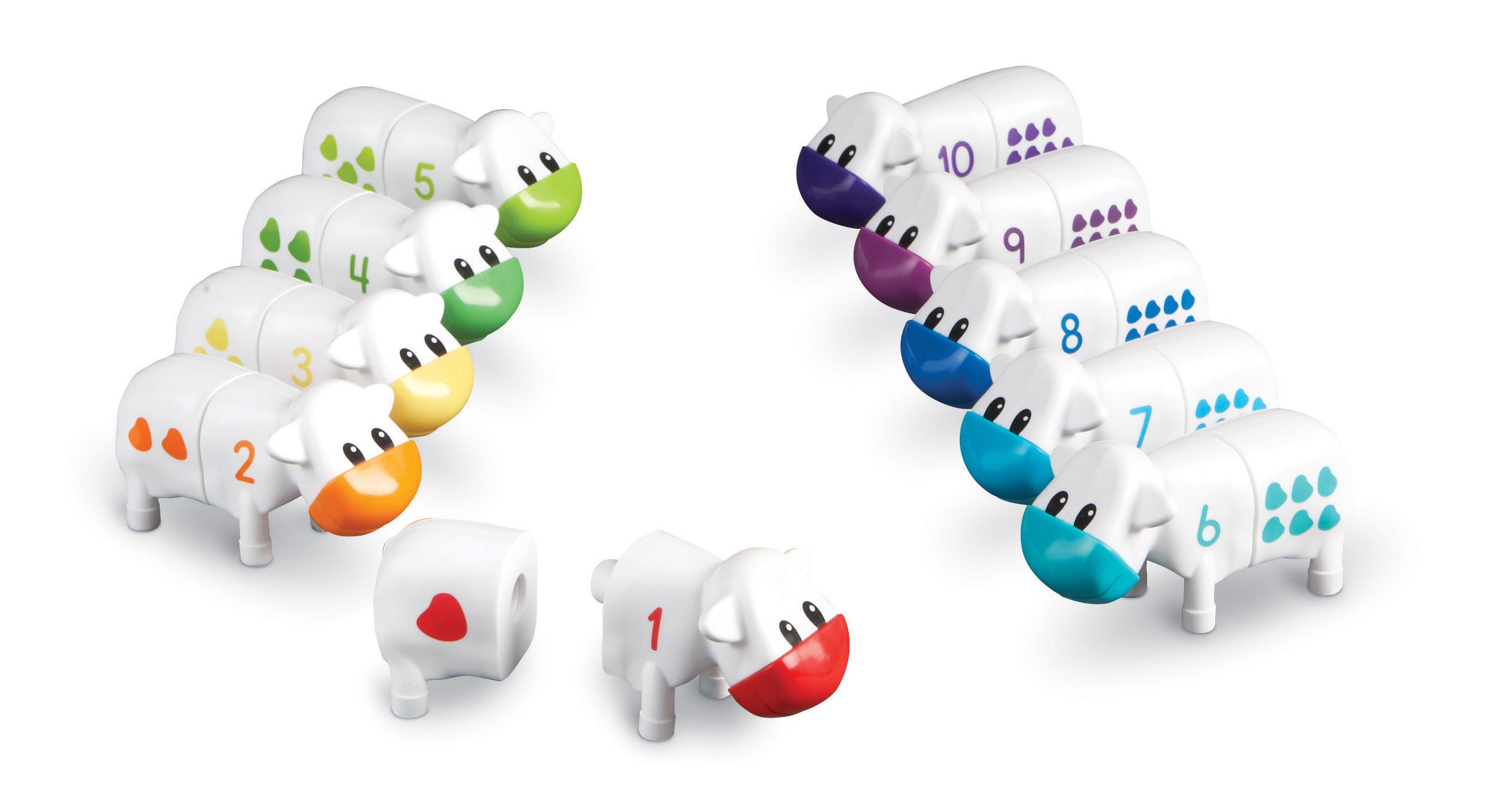 Learning Resources Snap-n-Learn Counting Cows Toy Set, Easter gifts for ...