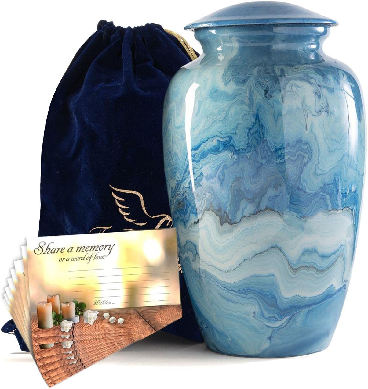 Amazon.com: Cremation Urn for Adult Ashes by Forever Lane- Beautiful ...
