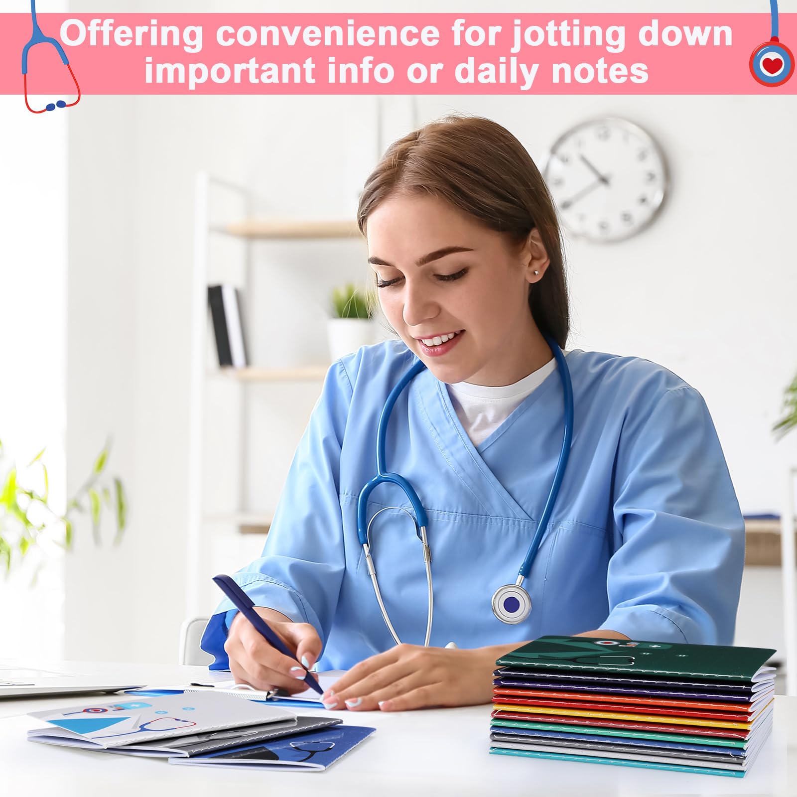 Snapklik.com : Nezyo 24 Pieces Nurse Mini Notebooks Nurse Appreciation ...