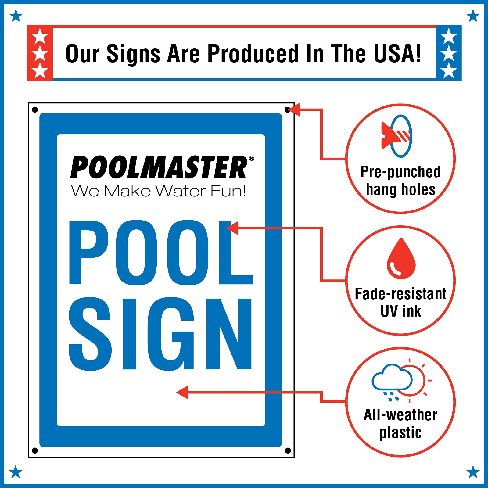 Snapklik.com : Poolmaster Sign For Residential Or Commercial Swimming Pools