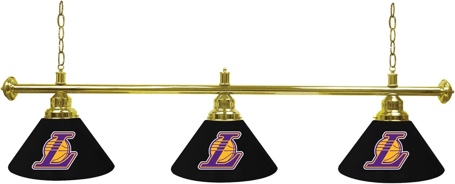 Amazon.com: 3-Shade Hanging Lamp - Los Angeles Lakers Logo 60-Inch ...