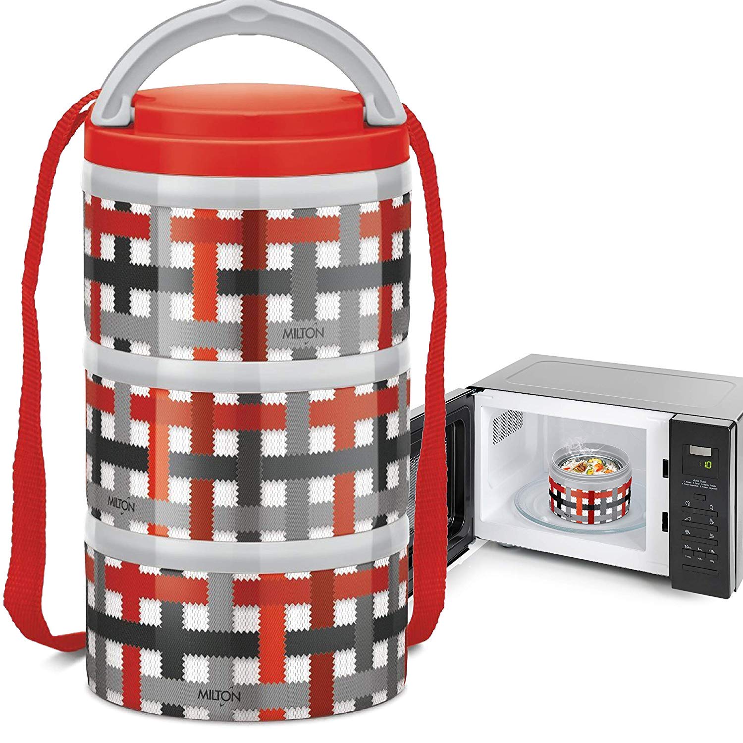 Buy MILTON Insulated Lunch Bento Box Microwave Safe Stainless Steel ...