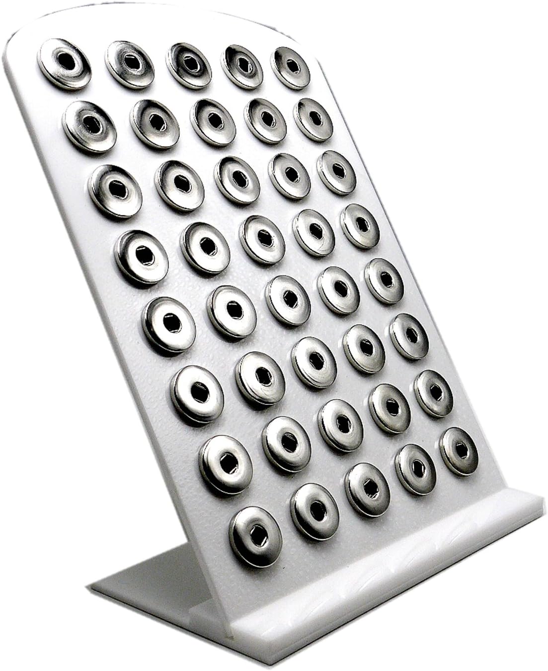 Amazon.com: Ladieshow Snaps Button Jewelry Stand Display Acrylic Board ...