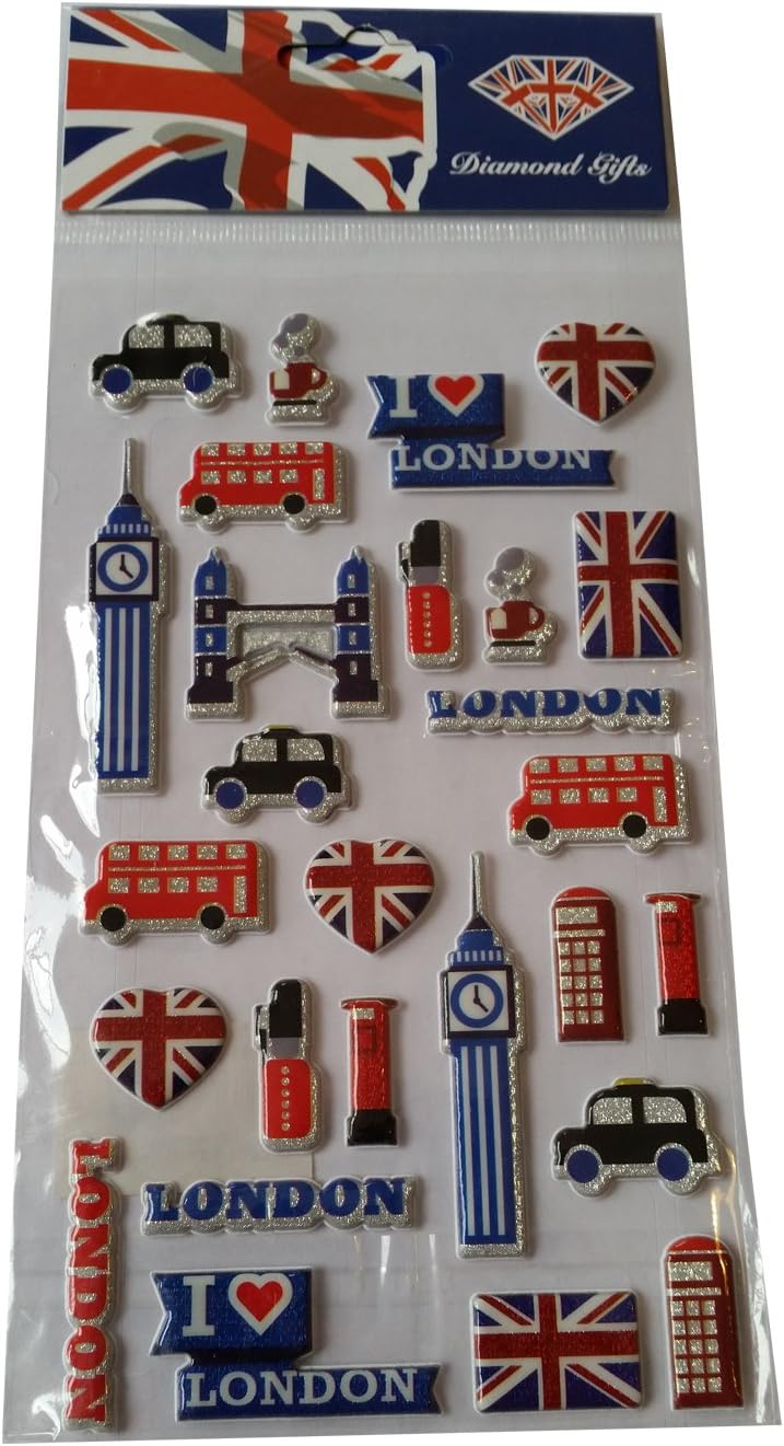 London Icons Sticker Set - UK Souvenir/Every Landmark Represented ...