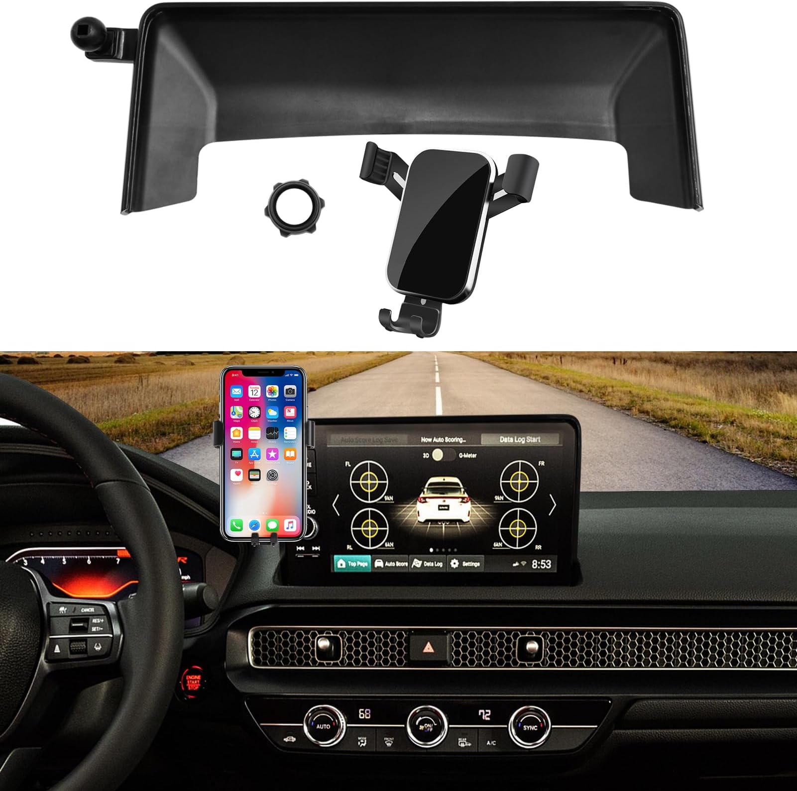 Amazon.com: APESER Compatible with Honda Civic Phone Mount Holder 2022 ...