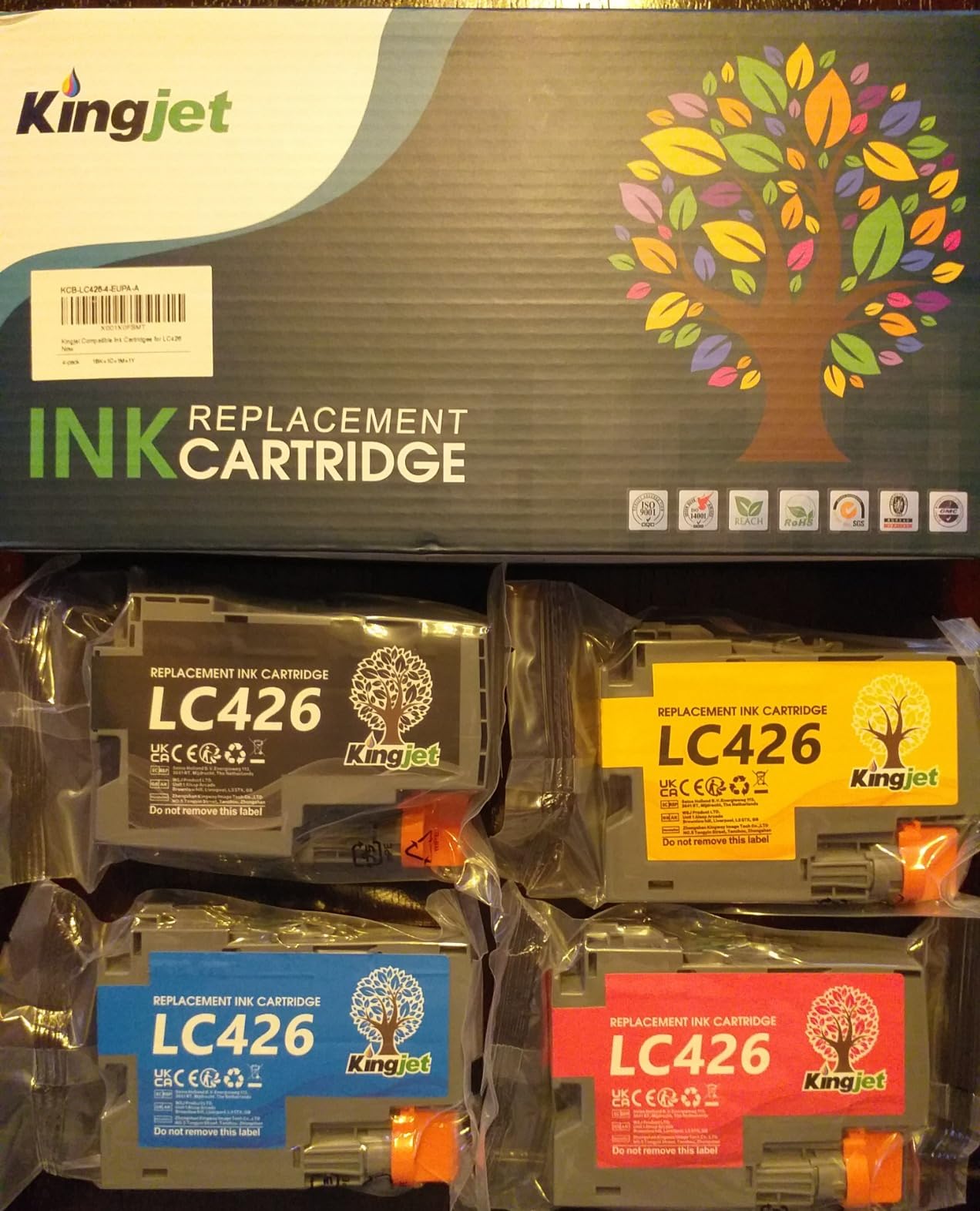 KINGJET LC426 Patronen Kompatibel für Brother LC426 LC426XL LC 426 LC ...