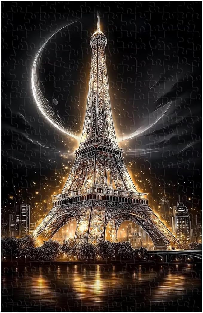 Puzzle 2000 Pezzi, Torre Eiffel Luna Puzzles, Puzzle Impossibile Gioco ...