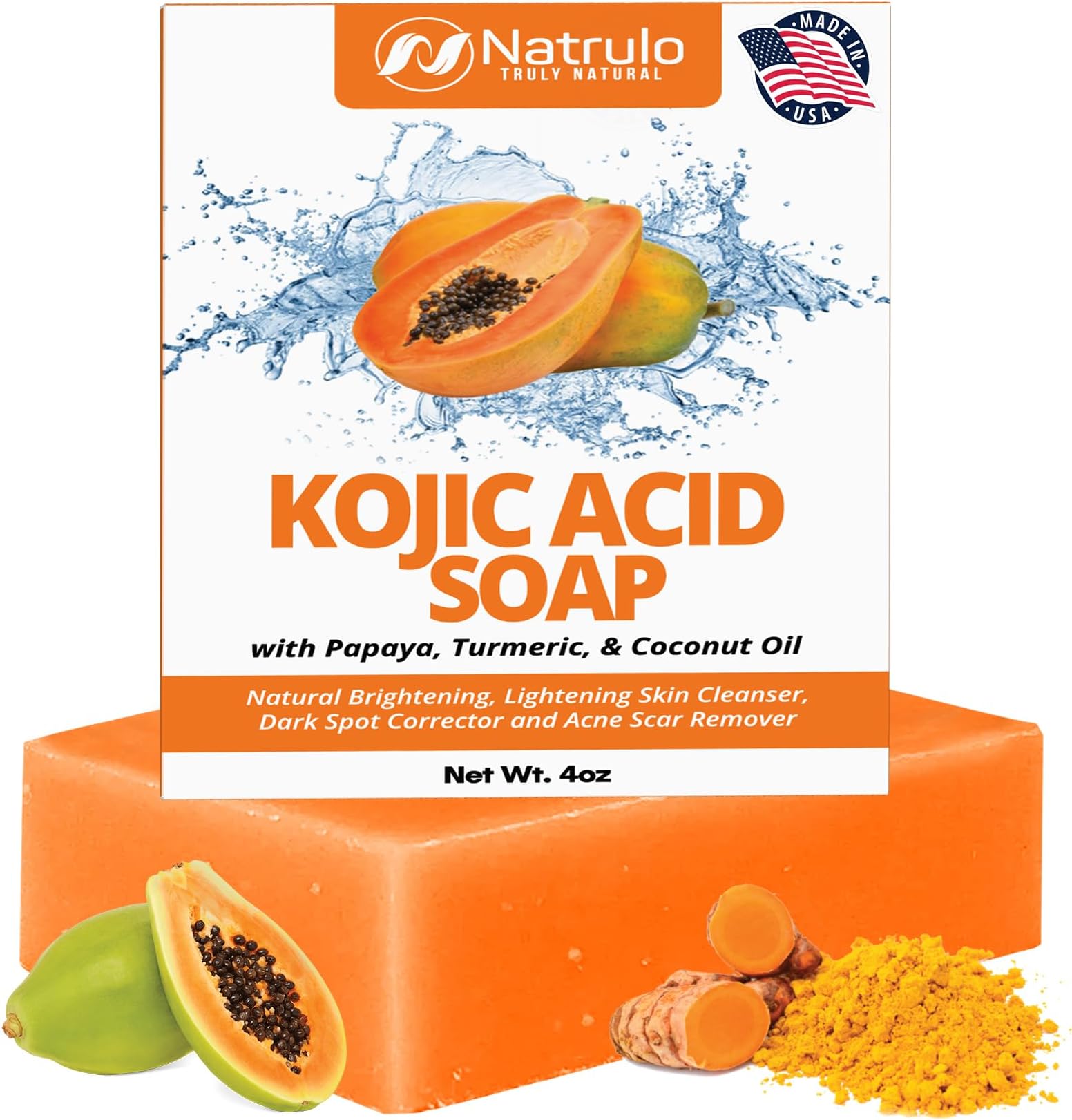 Amazon.com : Kojic Acid Soap for Hyperpigmentation – Kojic Turmeric ...