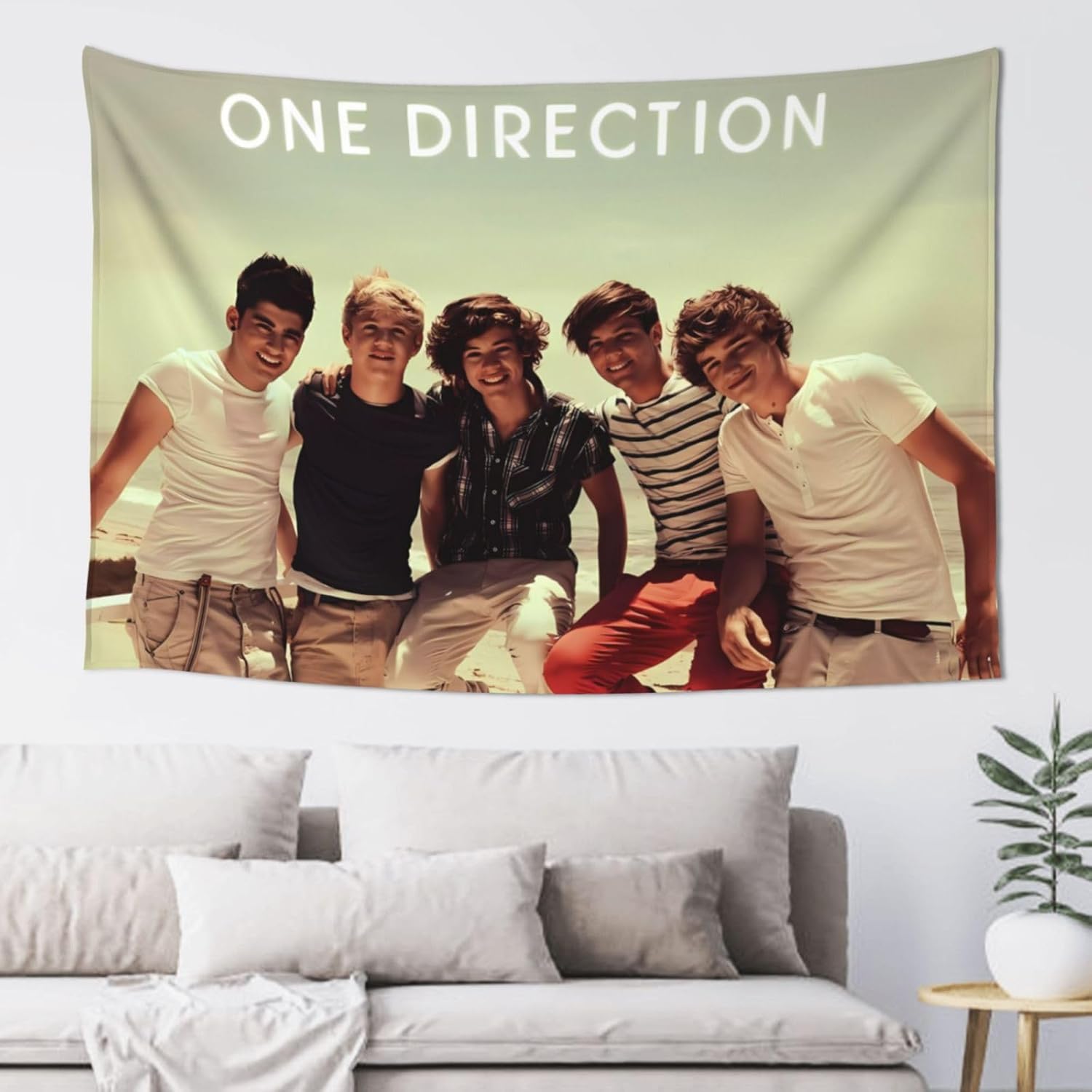 Amazon.com: ABOORA One Music And Direction Tapestry Aesthetic Vintage ...