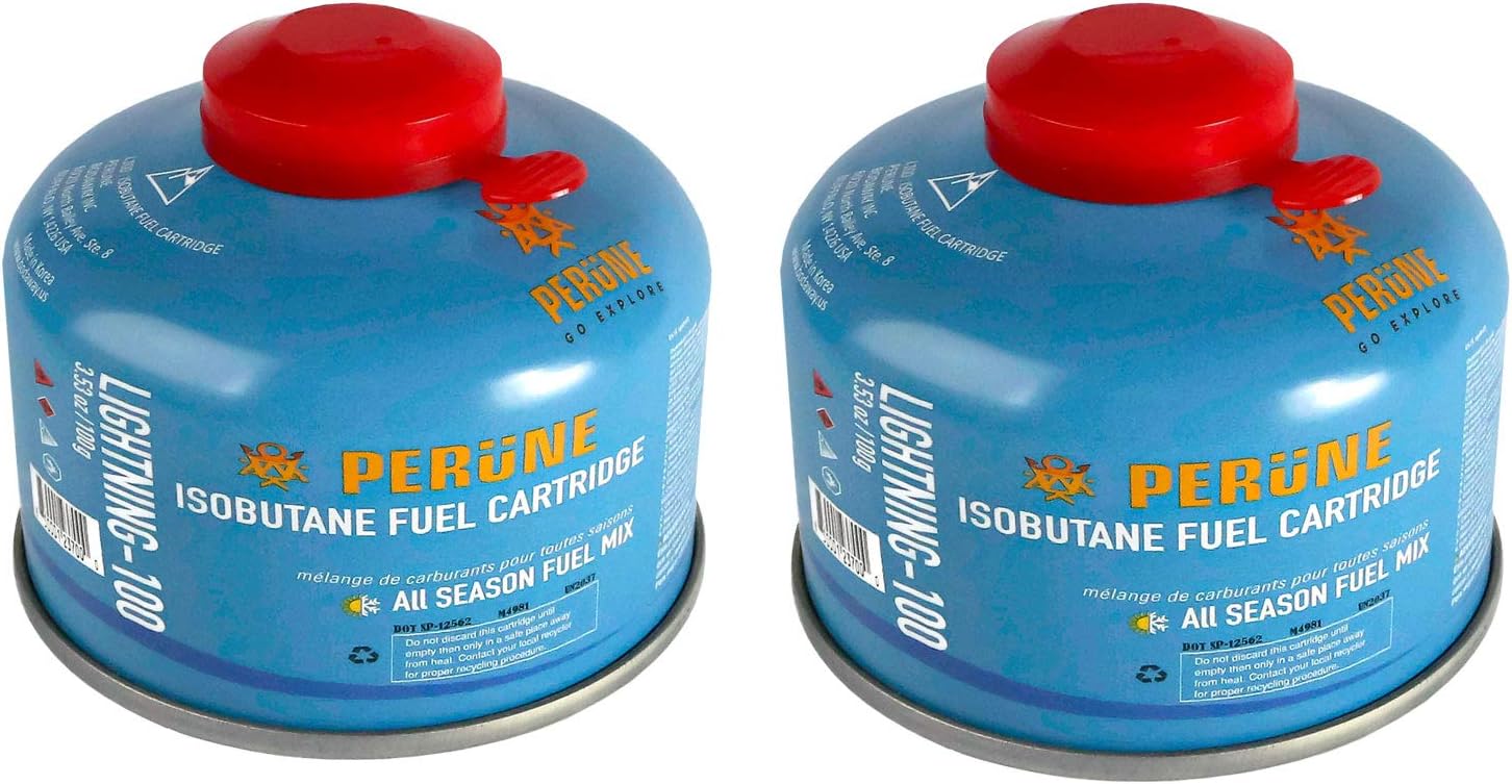 Amazon.com : Perune Iso-Butane Camping Fuel Gas Canister All Season Mix ...