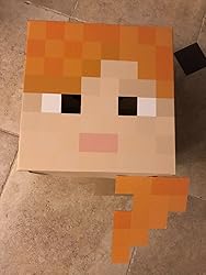 Amazon.com: Minecraft 12" Alex Head Costume Mask : Clothing, Shoes ...