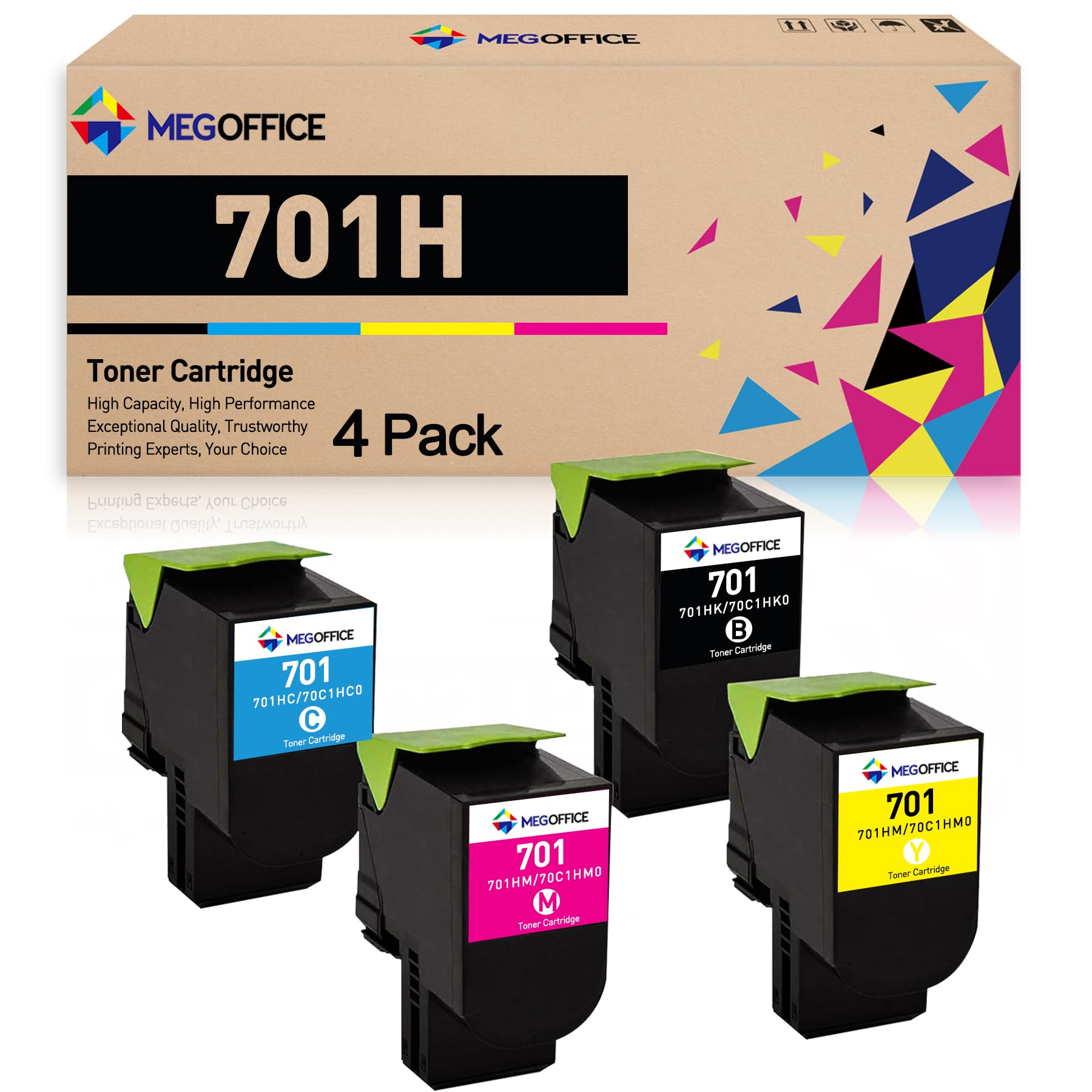 Amazon.com: MEGOFFICE CS310 CS410 701H Toner Cartridge Replacement for ...