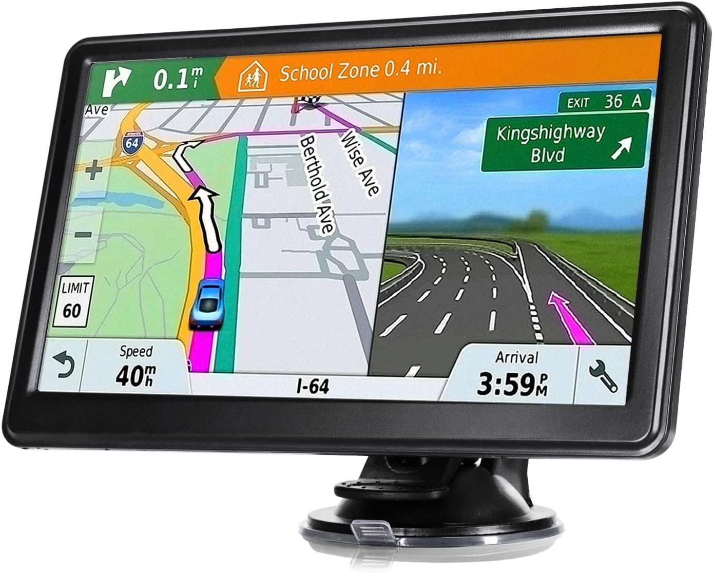 Amazon.com: GPS Navigation for Car, 2025 Map 7 inch Touch Screen Car ...