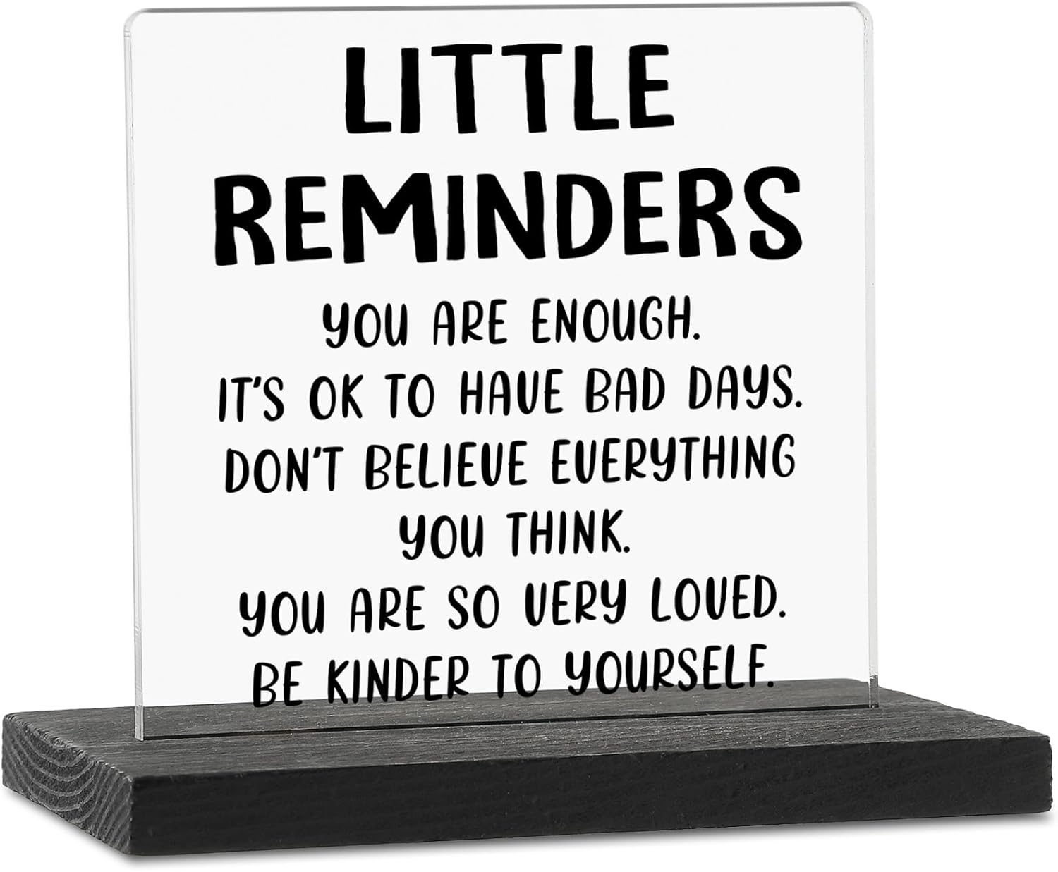 Amazon.com: Positive Little Reminders Acrylic Desk Decor, Inspirational ...