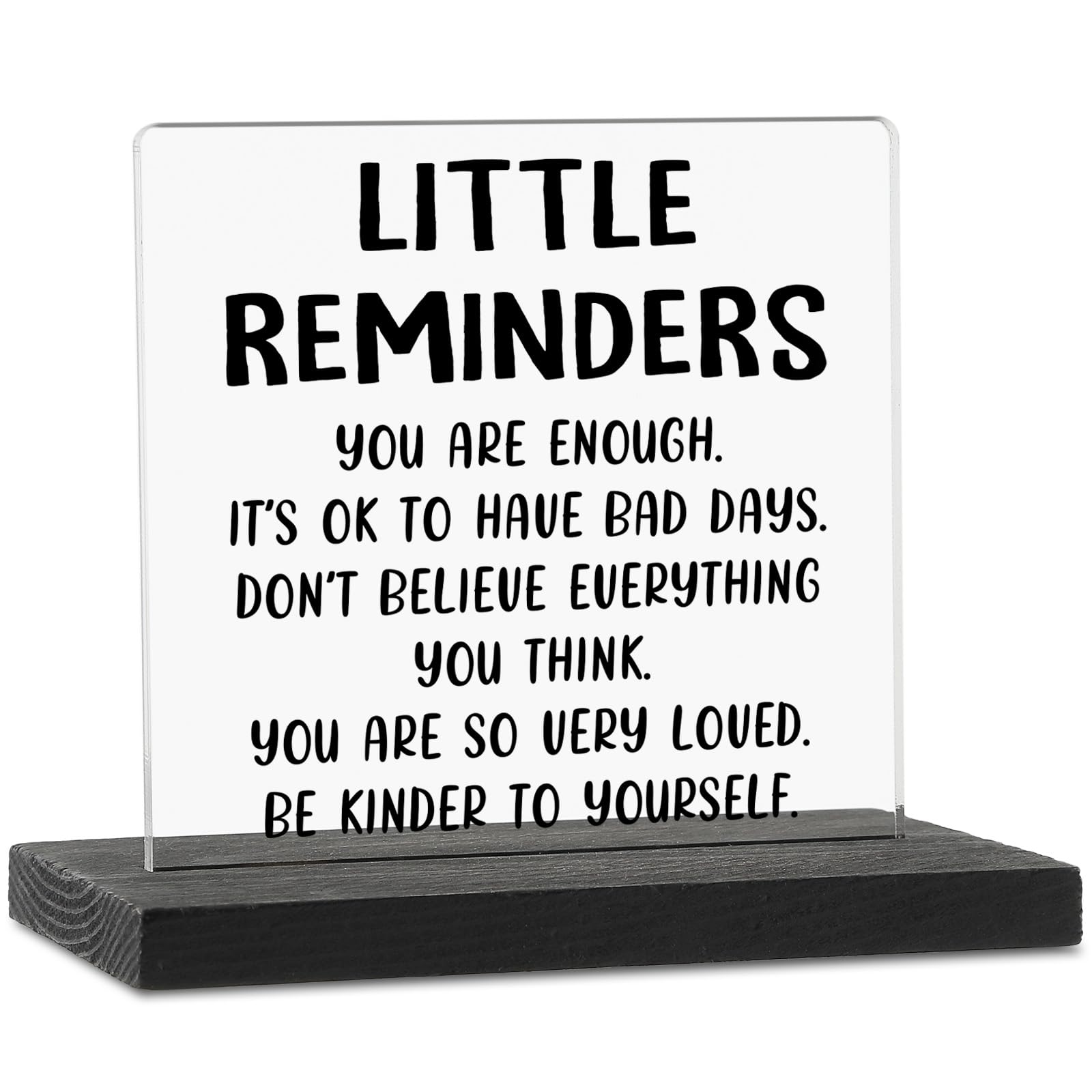 Amazon.com: Positive Little Reminders Acrylic Desk Decor, Inspirational ...