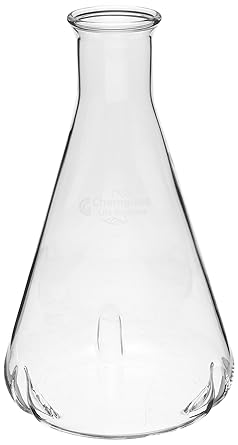 Chemglass CLS-2042-07 Glass 2000mL Reinforced Plain Top Shake Flask ...