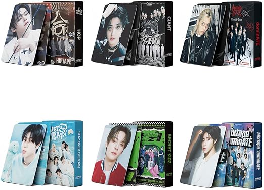 Amazon.com: 6Pack/330Pcs Skz Photocards Set Stray Album Photo Cards ...