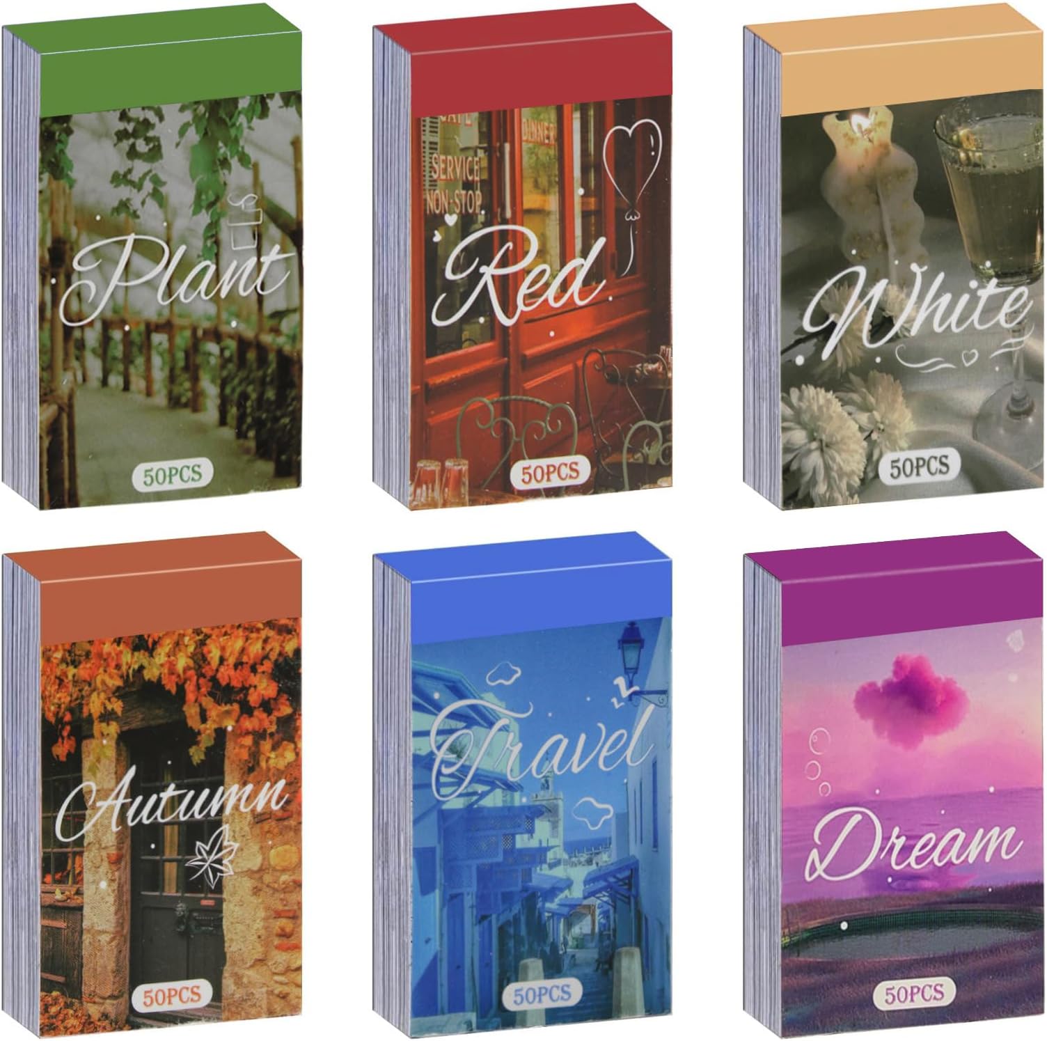 Amazon.com: Landscape Nature Stickers Set (120 Pieces), Aesthetic ...