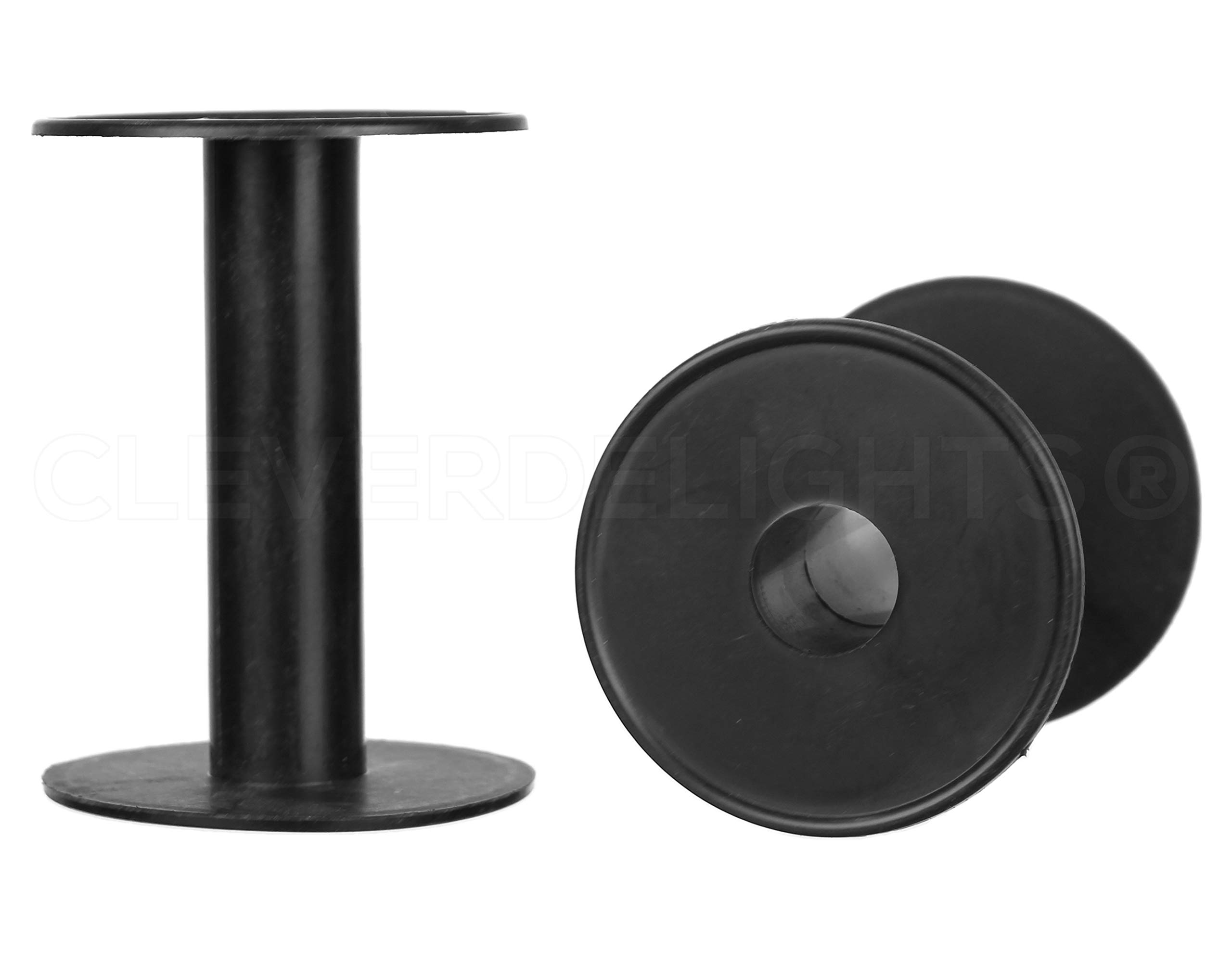 Amazon.com: CleverDelights Plastic Spools - 3 5/8" x 2 3/4" - Black - 5 ...