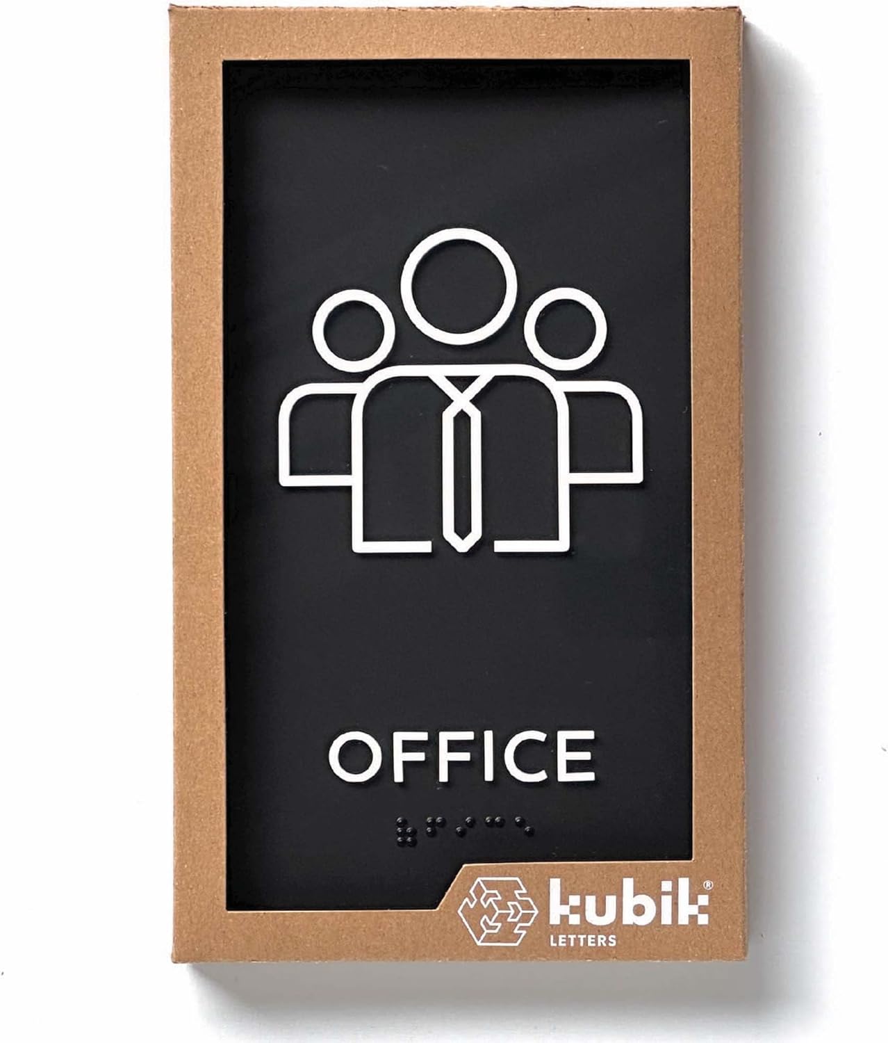 Kubik Letters Office Sign, ADA Compliant Modern Design Door Sign with ...