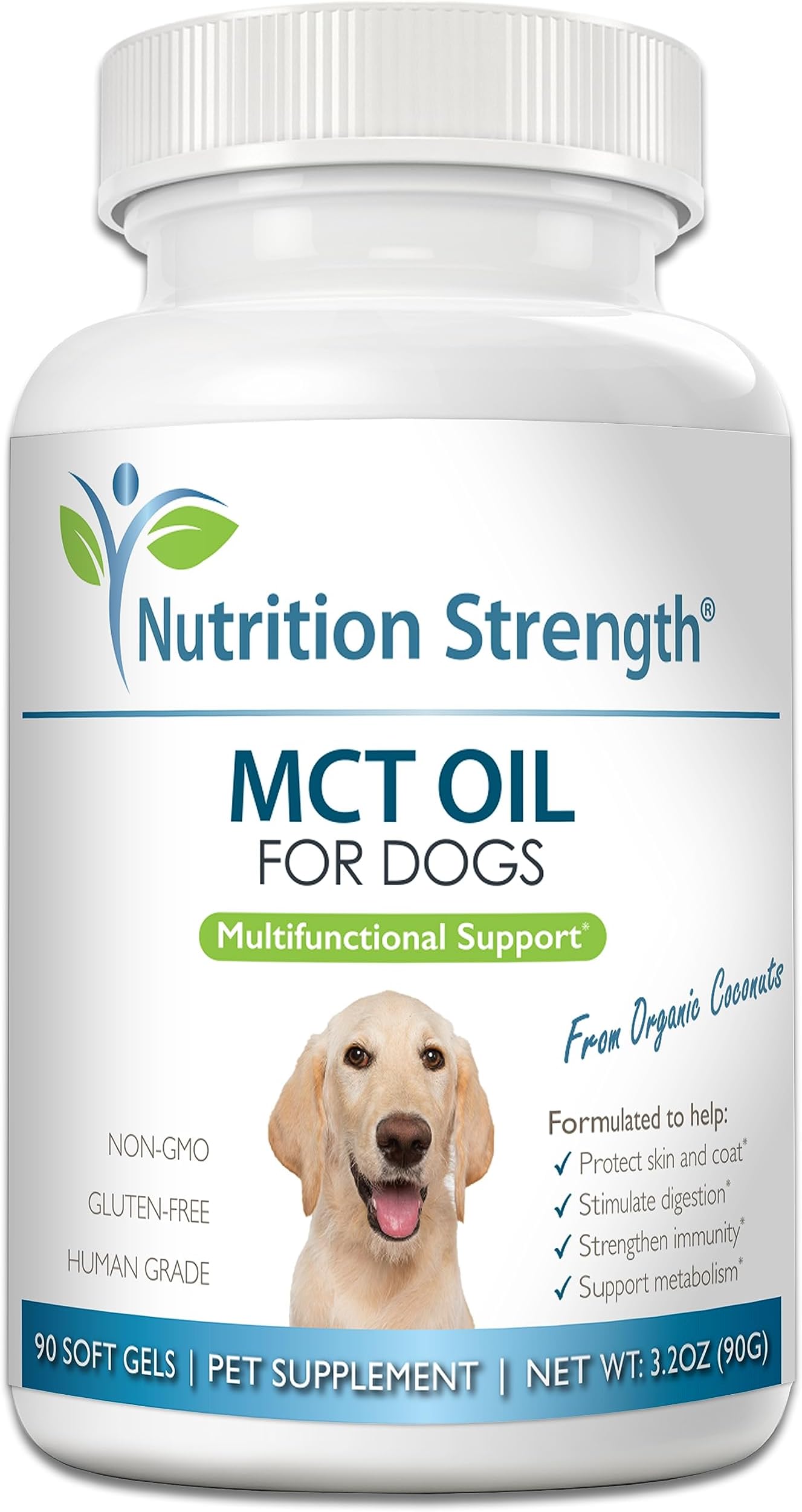Amazon.com : Nutrition Strength MCT Oil for Dogs from Organic Coconuts ...