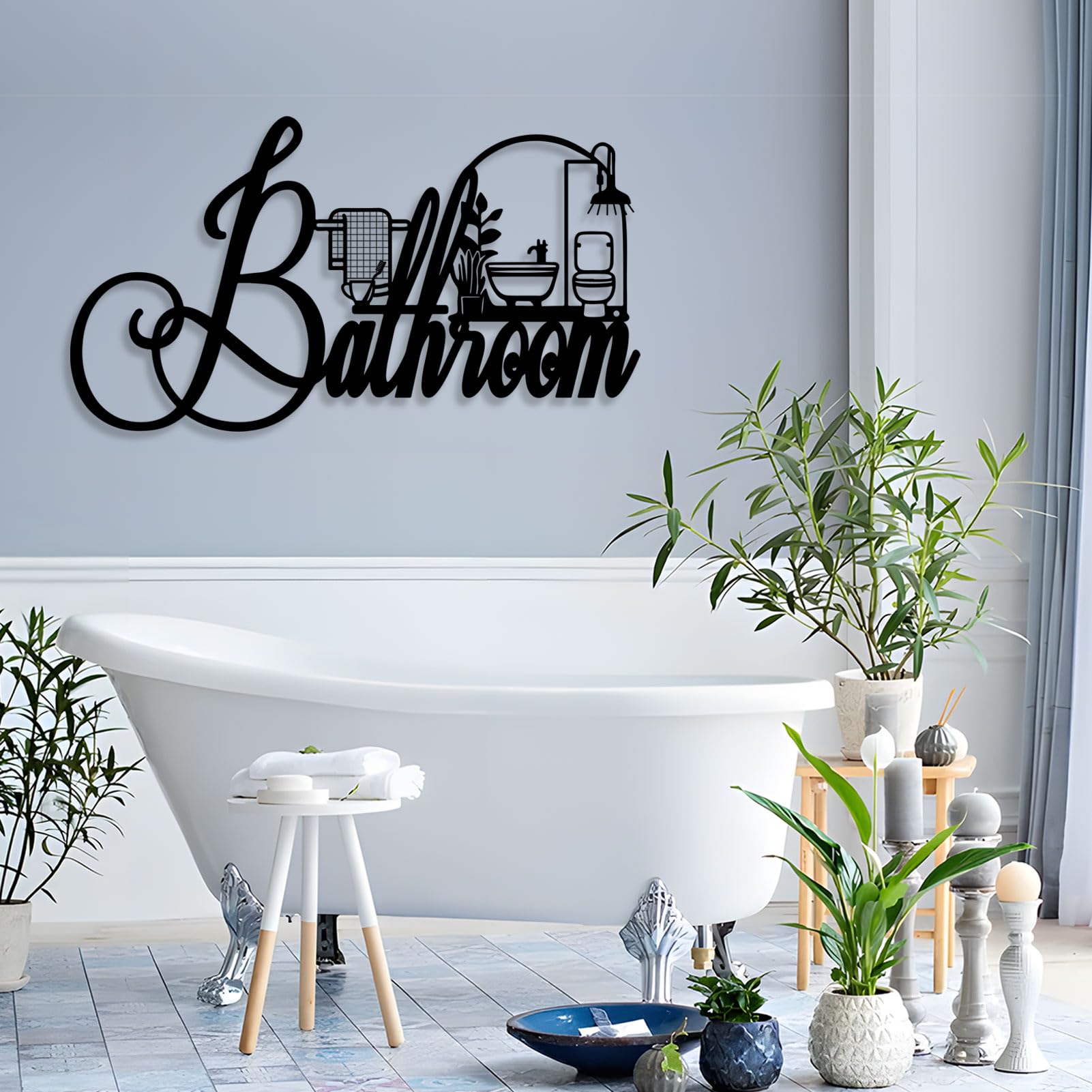 Bathroom Wall Letters