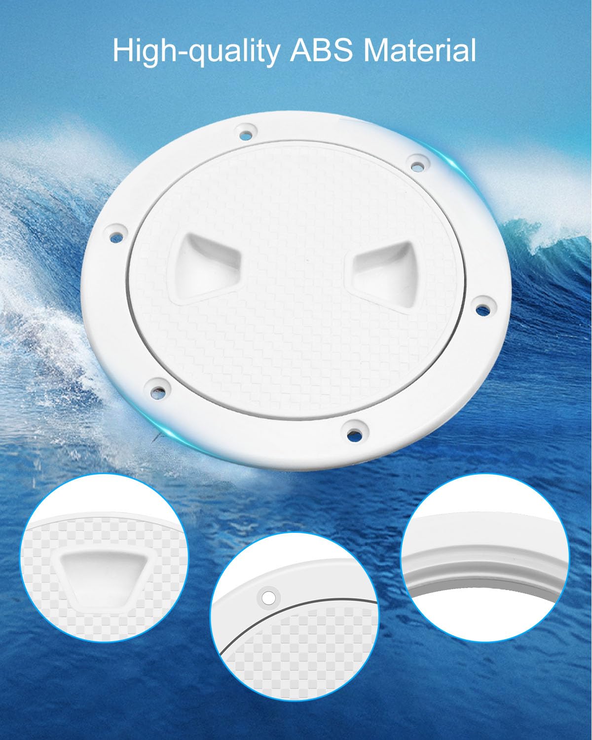 Snapklik.com : Round Boat Hatch Cover 4” Used For Inspection Hatch Cap