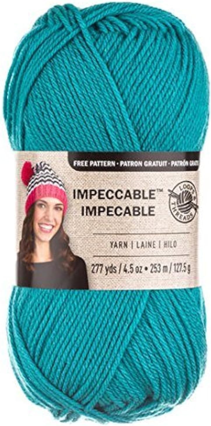 Amazon.com: Loops & Threads Impeccable Yarn 4.5 oz. One Ball - Aran