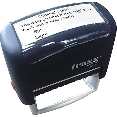 Right to Work Check Certified Stamp Legal HR Stamp Documents 58mm x ...