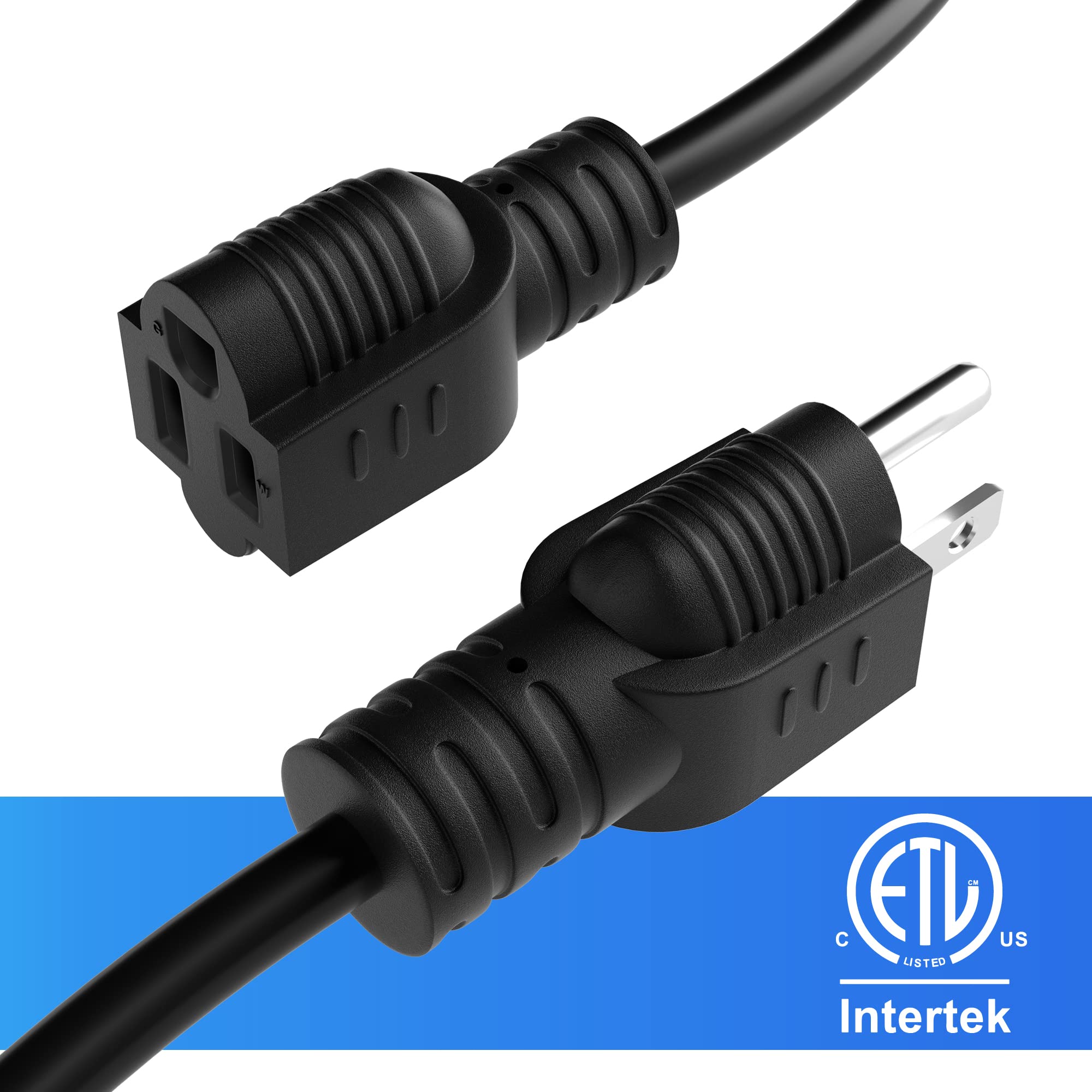 Snapklik.com : Extension Cord 20 FT, 3 Prong Extension Power Cord, 16/3 ...