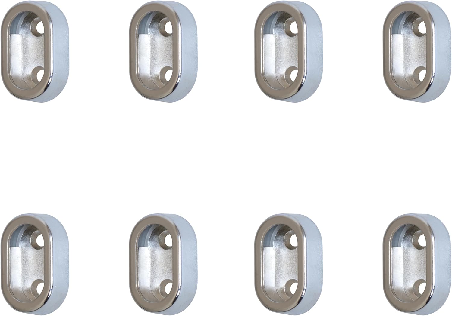 Amazon.com: Rmdusk Oval Closet Rod End Supports Metal Wardrobe Bracket ...