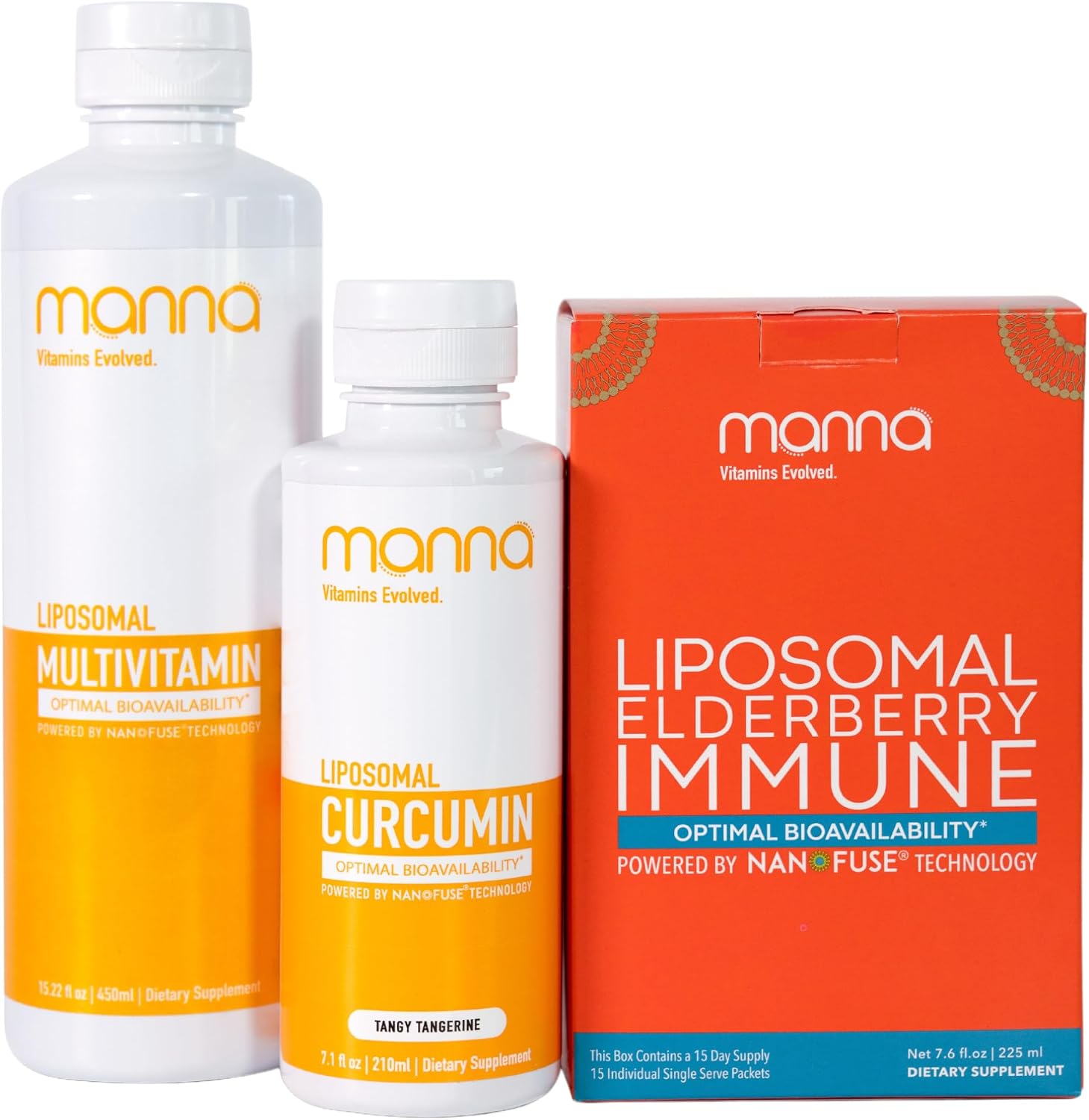 Amazon.com: Manna Vitamins Evolved Liposomal Starter Bundle – Daily ...