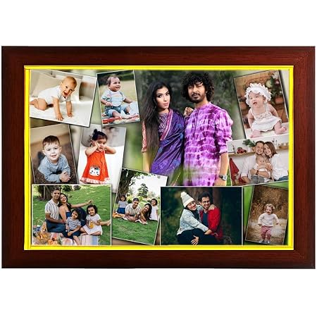 zig zag Personalized Collage Photo Frames Customized with Multiple ...