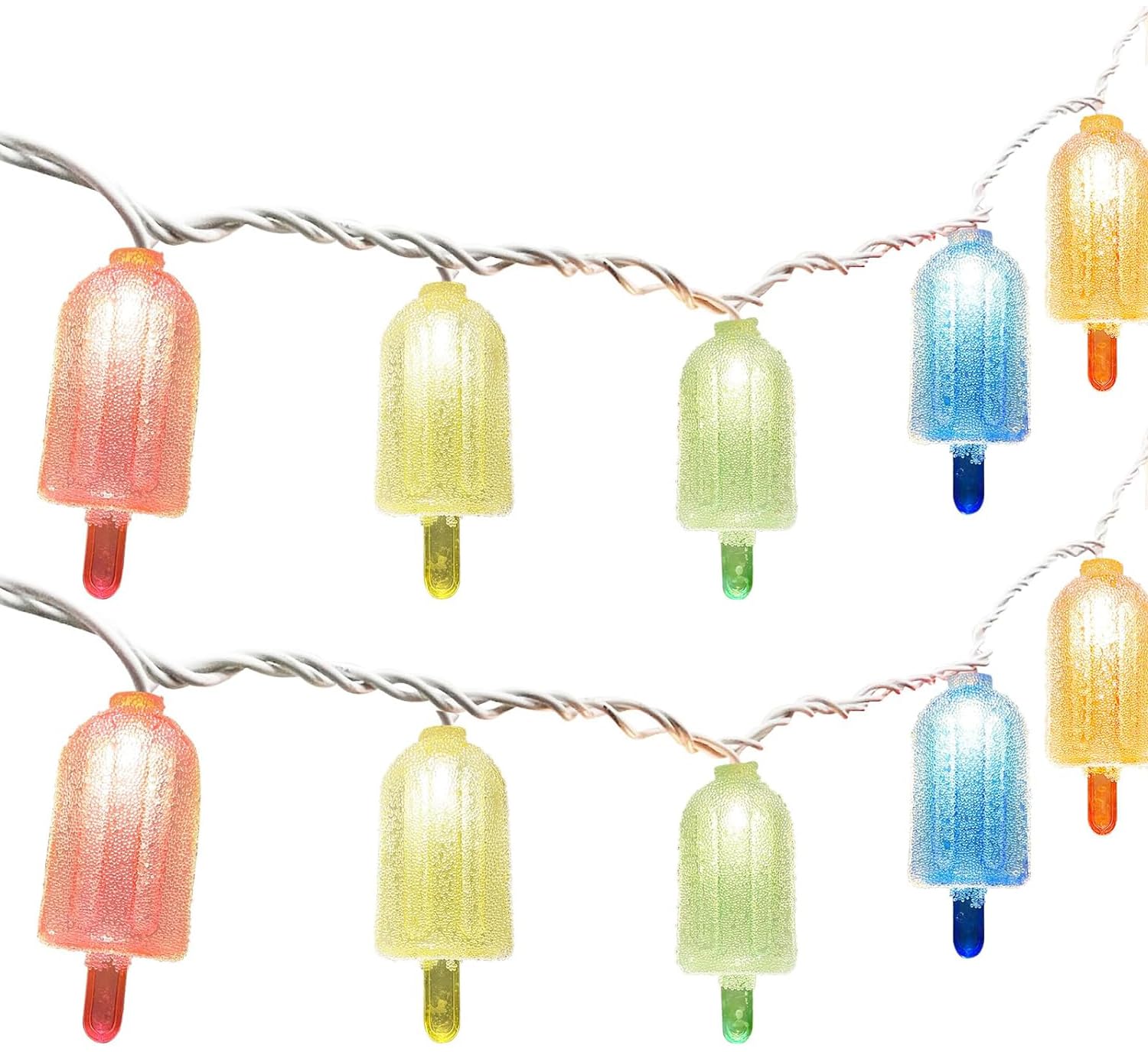 10 LED Popsicle String Lights, Multicolor Ice Cream with 10 Mini LED ...