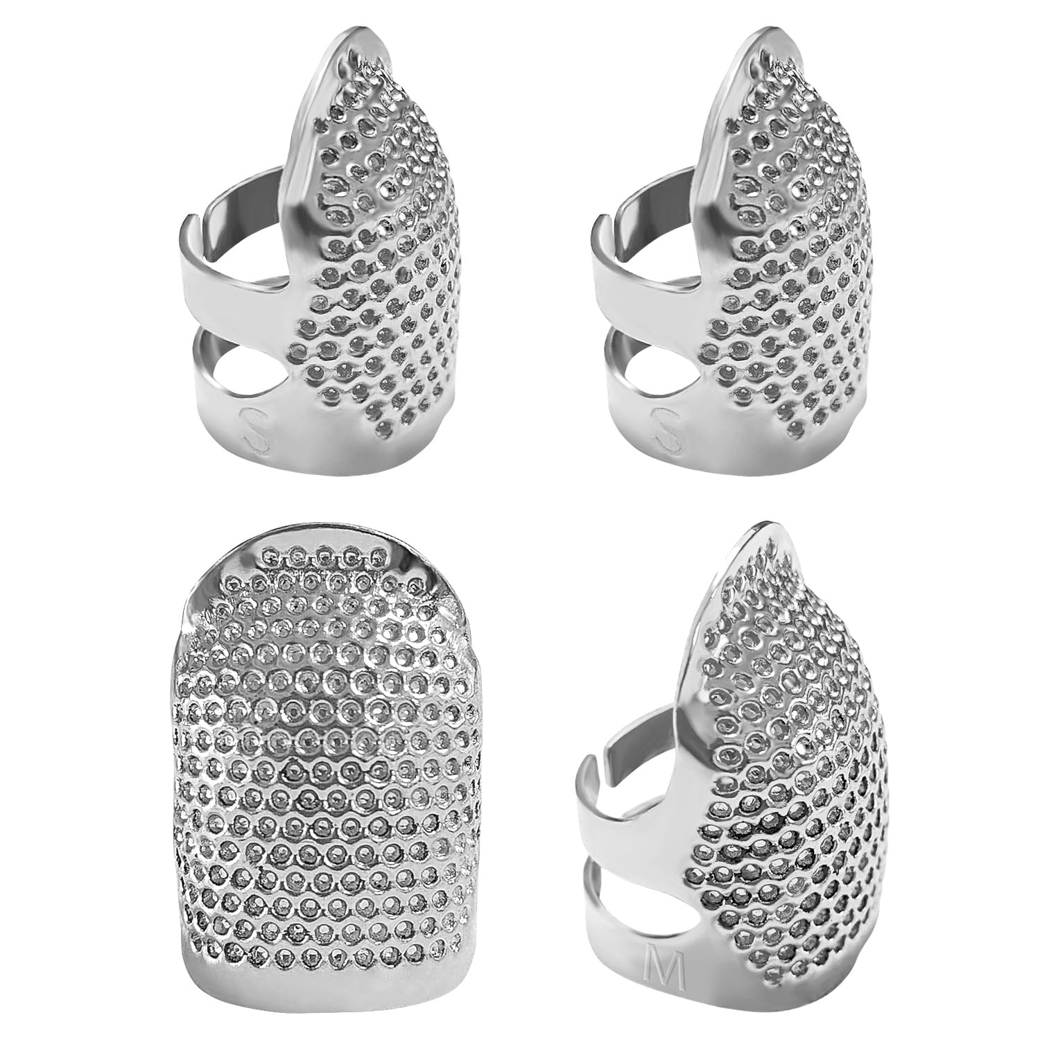 Amazon.com: FR 4 Pack (2 Sizes, S/M) Sewing Thimble Finger Protector ...