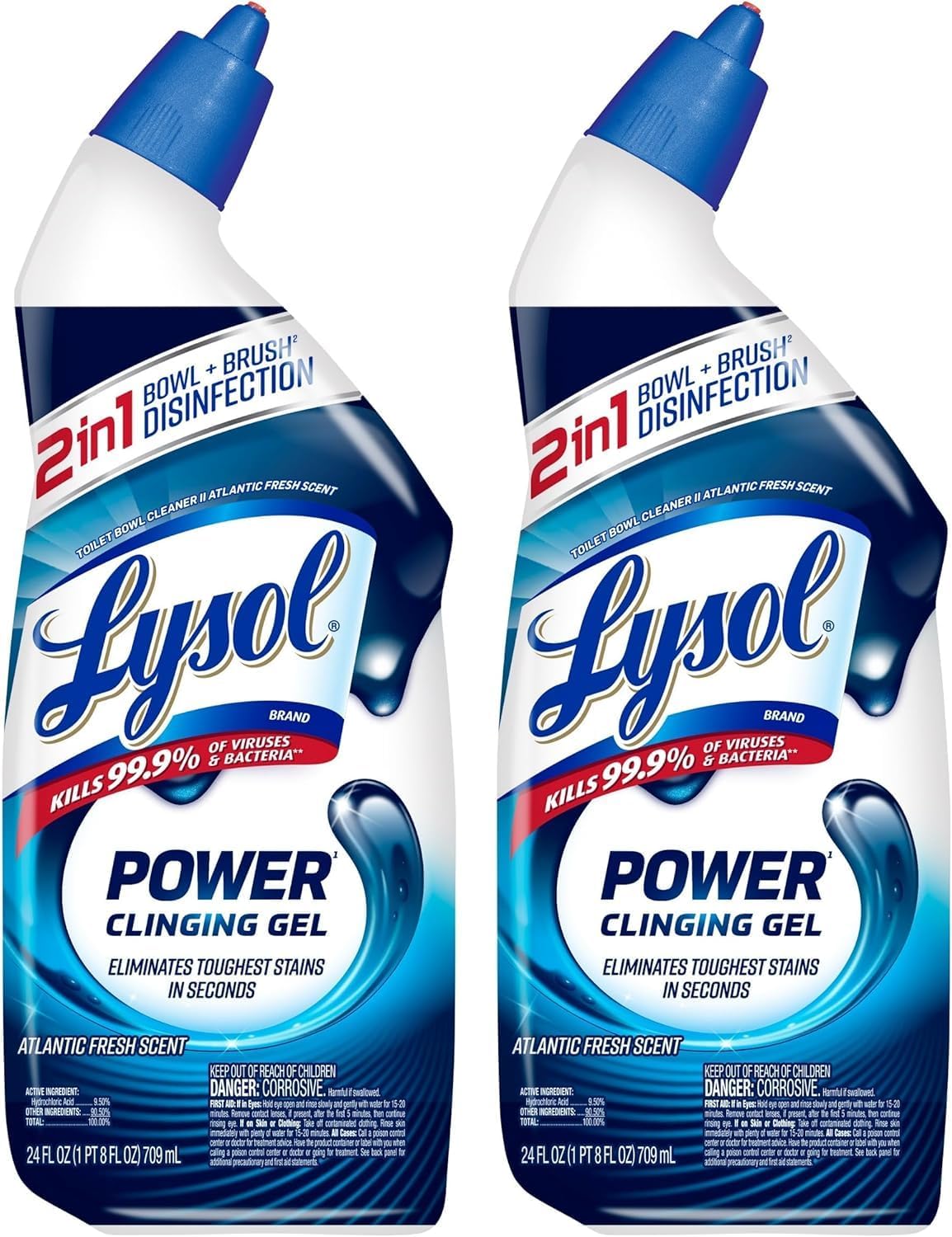 Amazon.com: Lysol Toilet Bowl Cleaner, Max Strength Bathroom Cleaning ...
