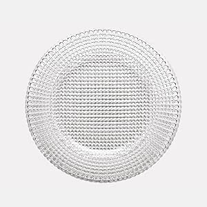 Sousplat 32cm Graphics Luigi Bormioli Transparente : Amazon.com.br: Cozinha