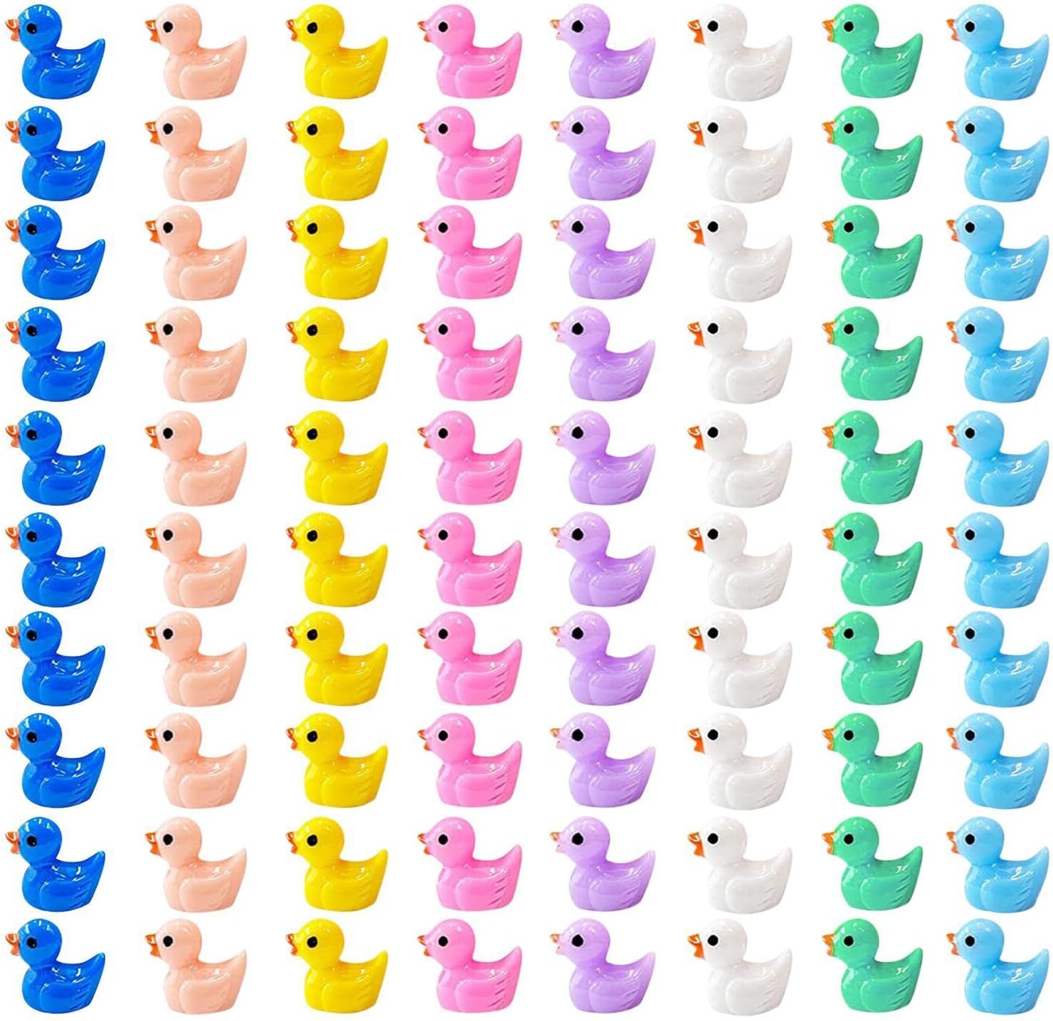 80/100/200 patinhos minúsculos, figuras patos em miniatura, mini patos ...