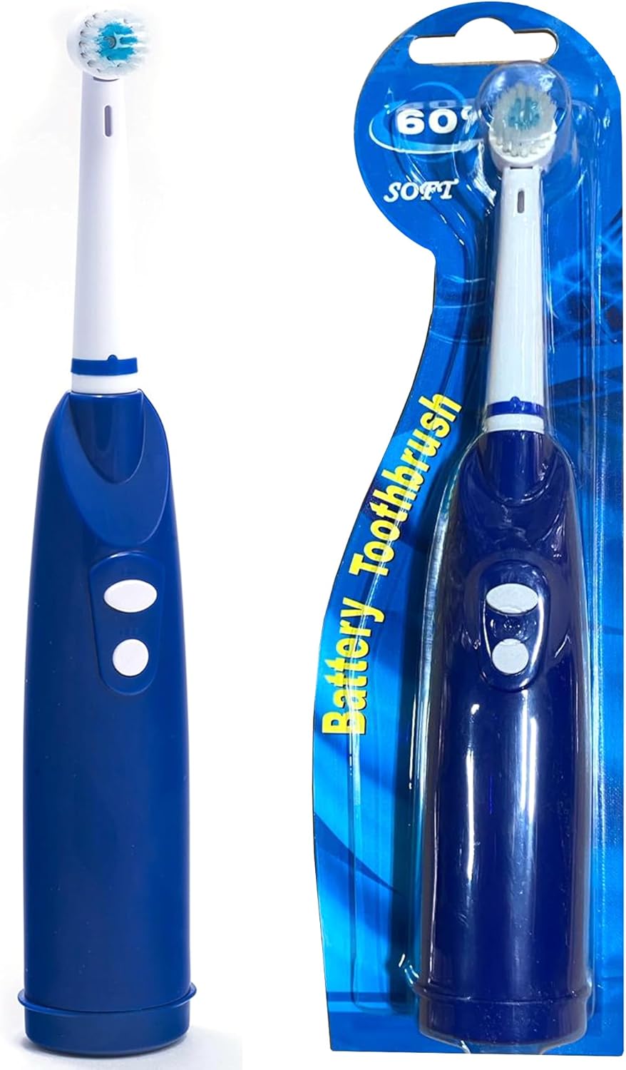 Amazon.com: Battery Powered Electric Toothbrush Battery Operated ...