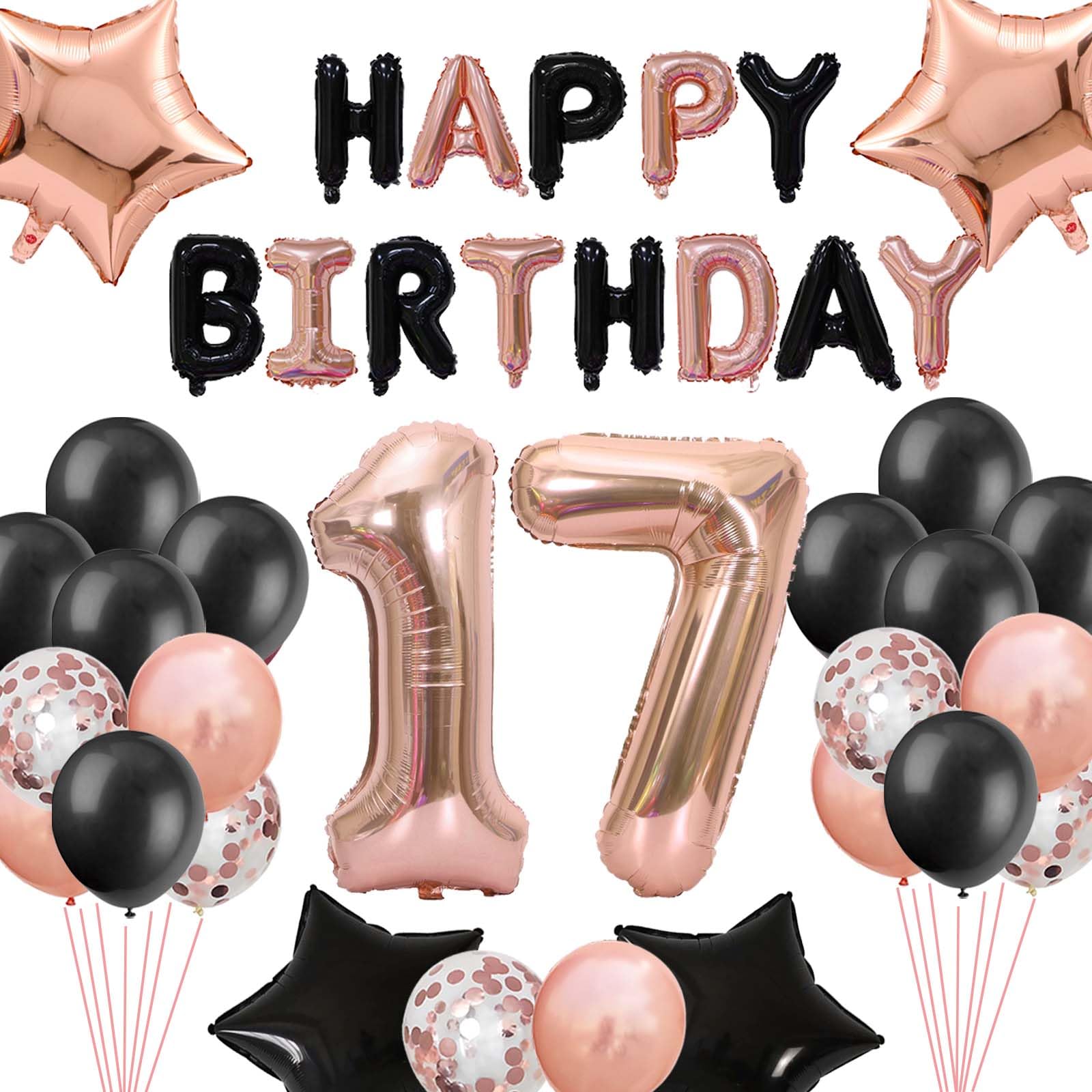 Birthday Decorations For Girls Tecreo Happy 17th Birthday Decorations ...