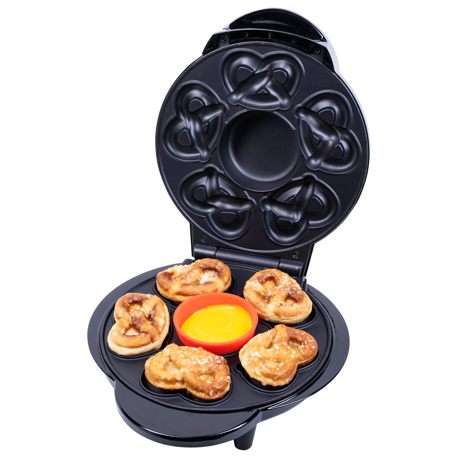 Amazon.com: SUPERPRETZEL Pretzel Maker. Soft Pretzel Maker with Cheese Melting Compartment ...