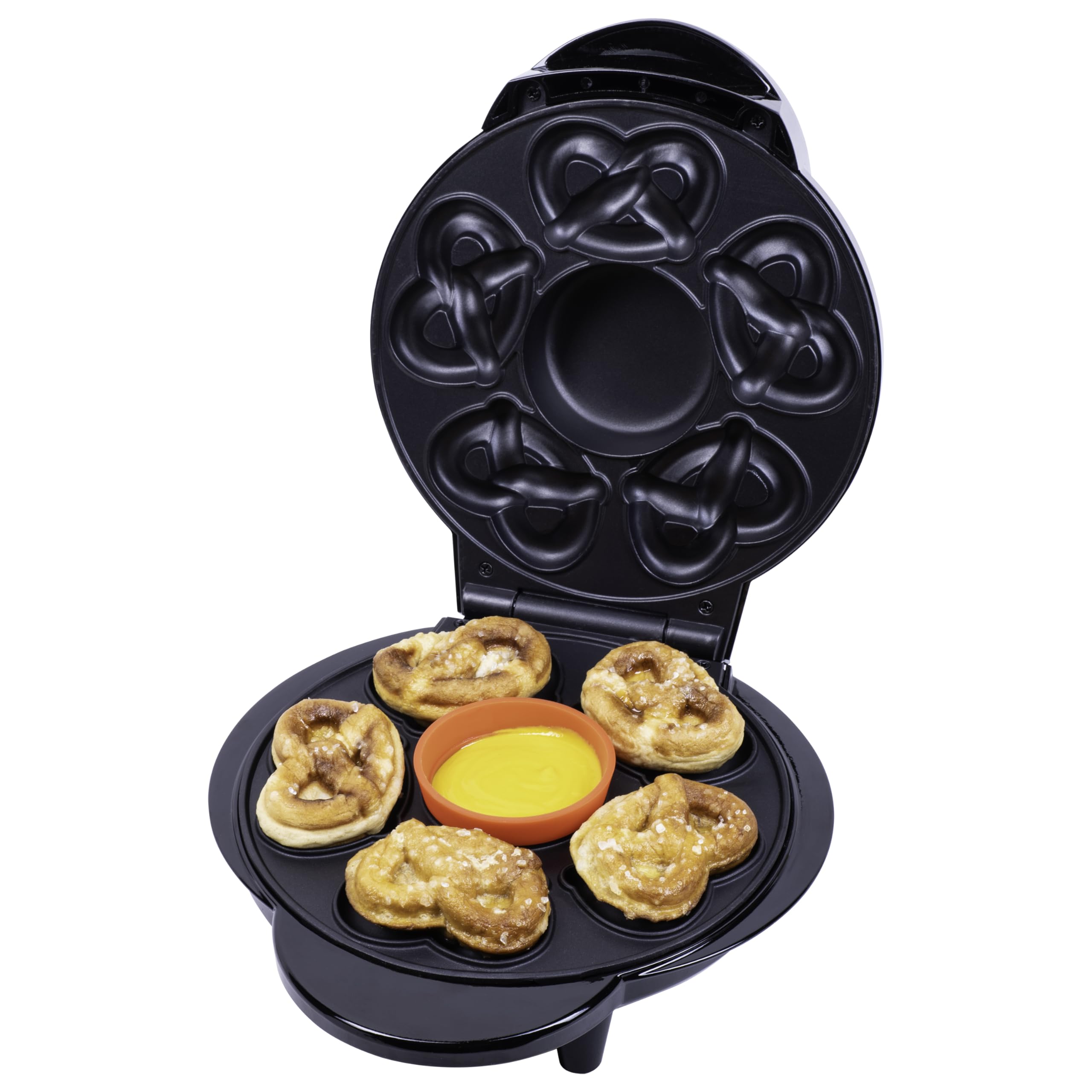 Amazon.com: SUPERPRETZEL Pretzel Maker. Soft Pretzel Maker with Cheese Melting Compartment ...