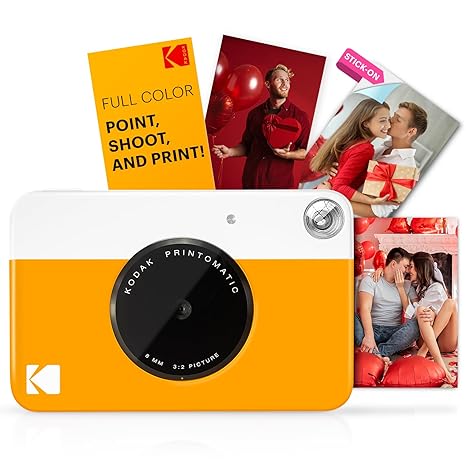 Kodak PRINTOMATIC Digital Instant Print Camera (Yellow), Full Color ...