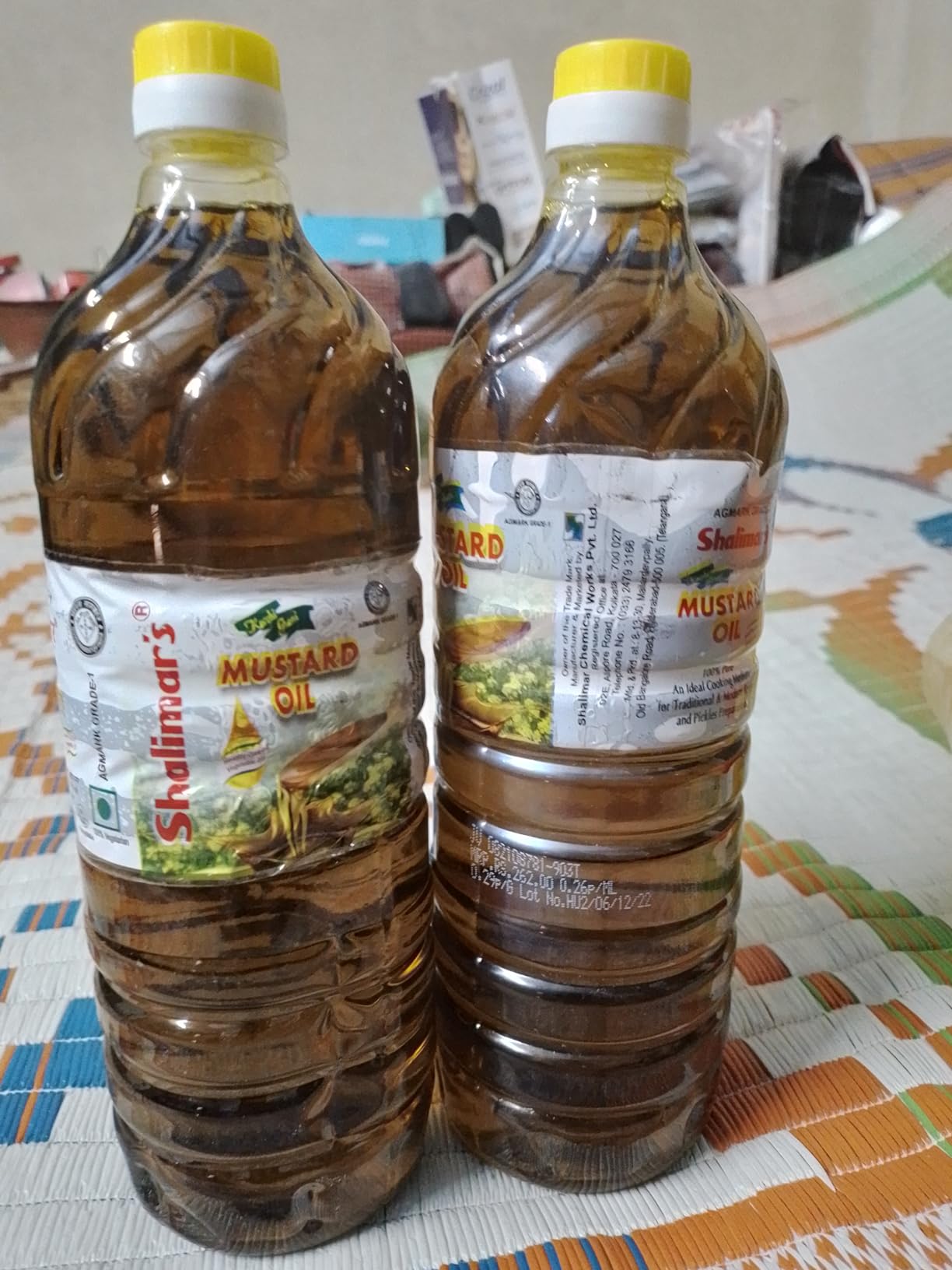 SHALIMARS Mustard Oil 1 Ltr Bottle Pack Of 2 : Amazon.in: Grocery ...