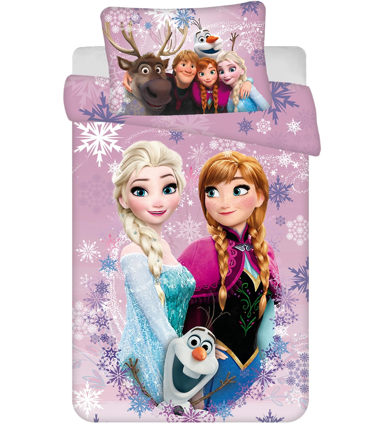Disney Frozen Cot Bedding Frozen Anna Elsa Pillow Duvet 100 x 135 cm ...