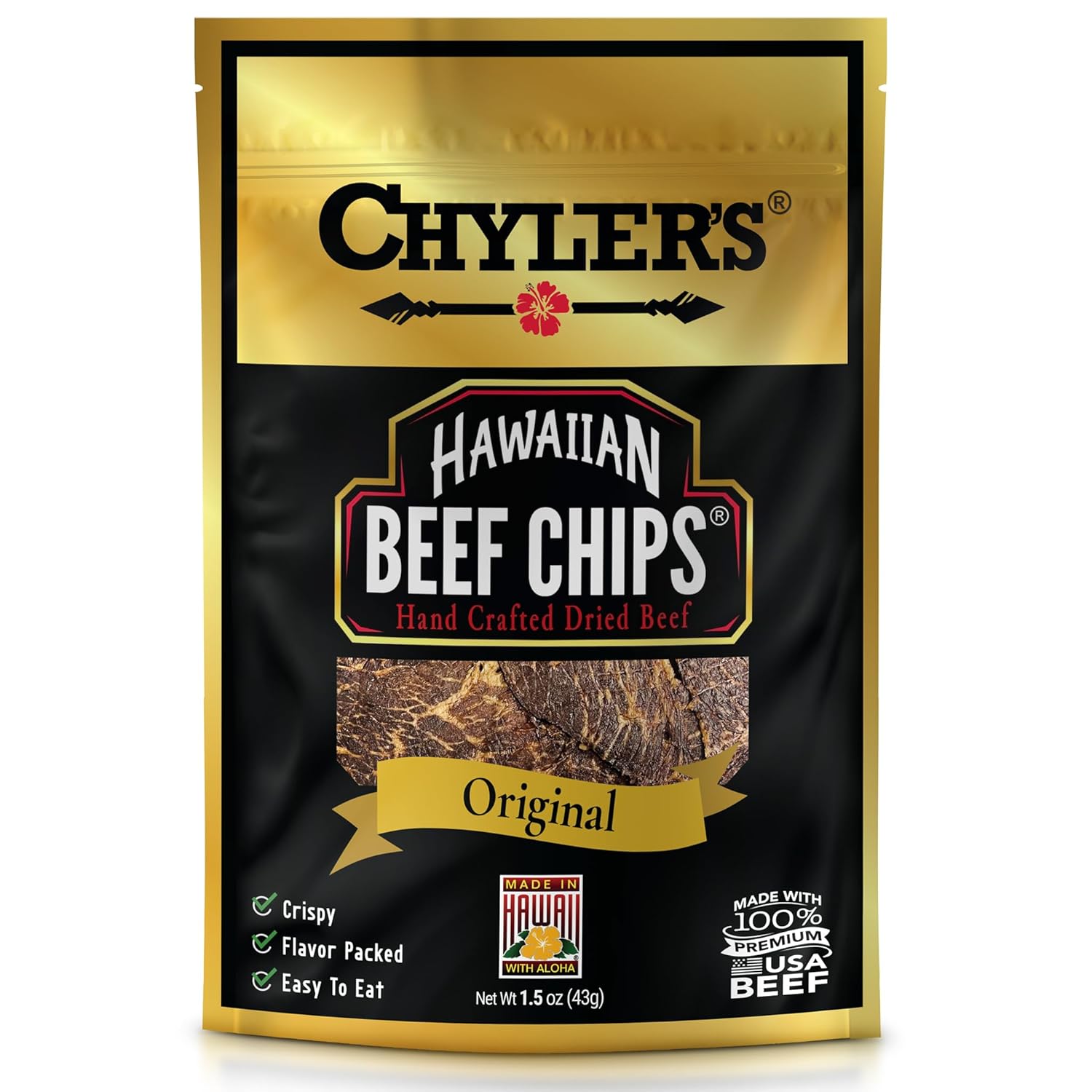 Amazon.com: Chyler's Hawaiian Beef Chips. Original Flavor. Made With ...