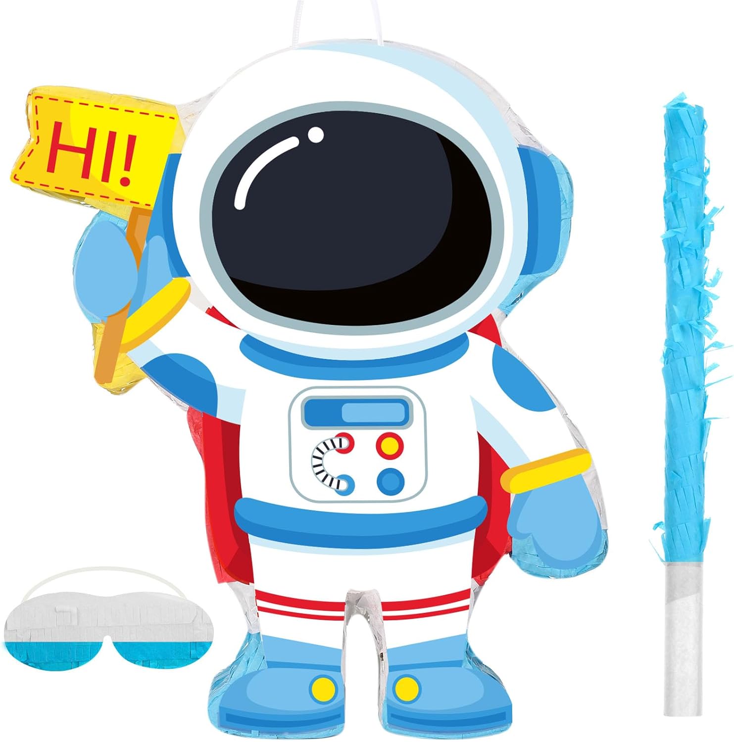 Amazon.com: Harrycle Space UFO Alien Astronaut Party Piñata with ...
