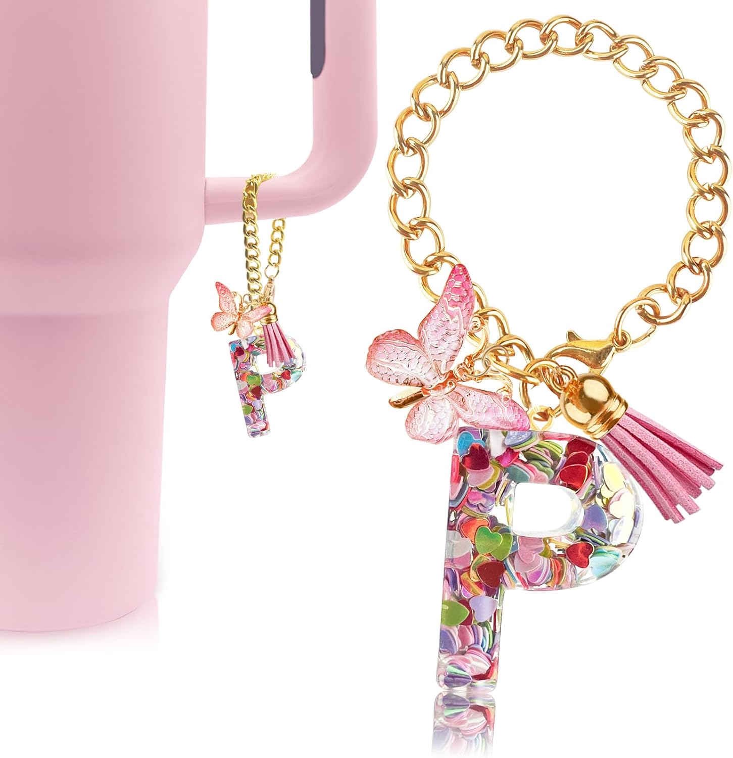 Amazon.com | Velaco Letter Charm Accessories for Stanley Cup with ...