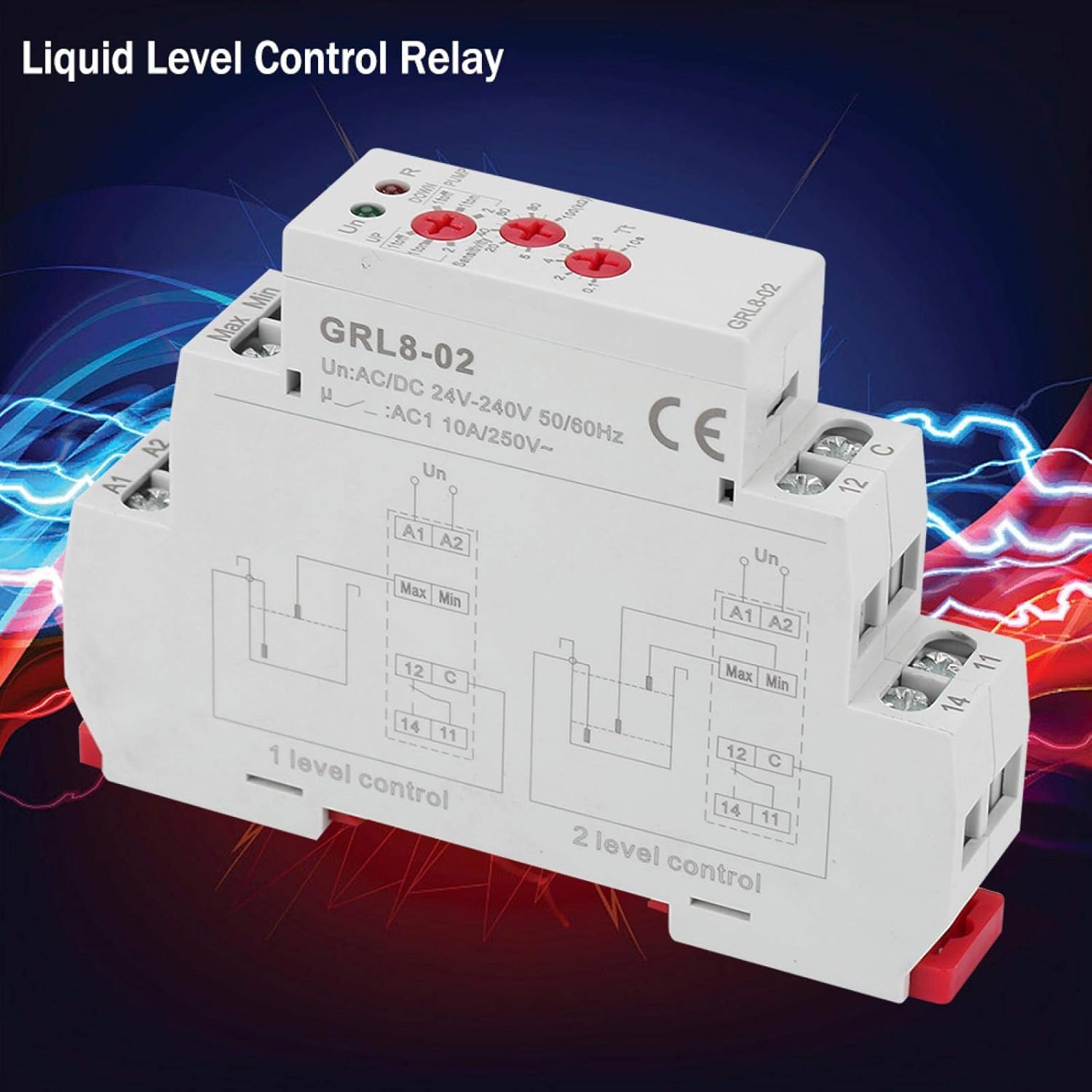 Buy Liquid Level Control Relay Water Levels Monitoring Controller Power ...