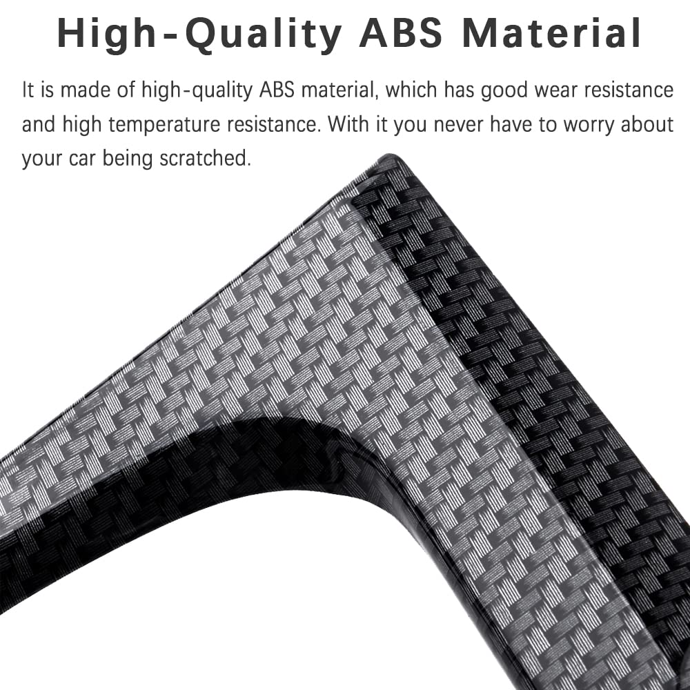 Snapklik.com : Dashboard Instrument Panel Dial Cover Trim Carbon Fiber ...